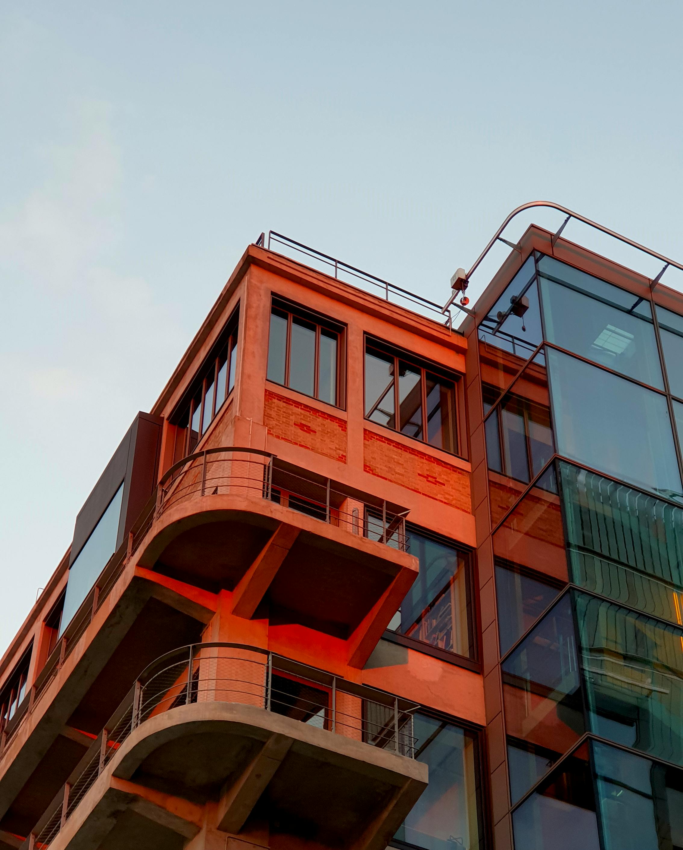 Close-Up of a Building With Glass Windows · Free Stock Photo