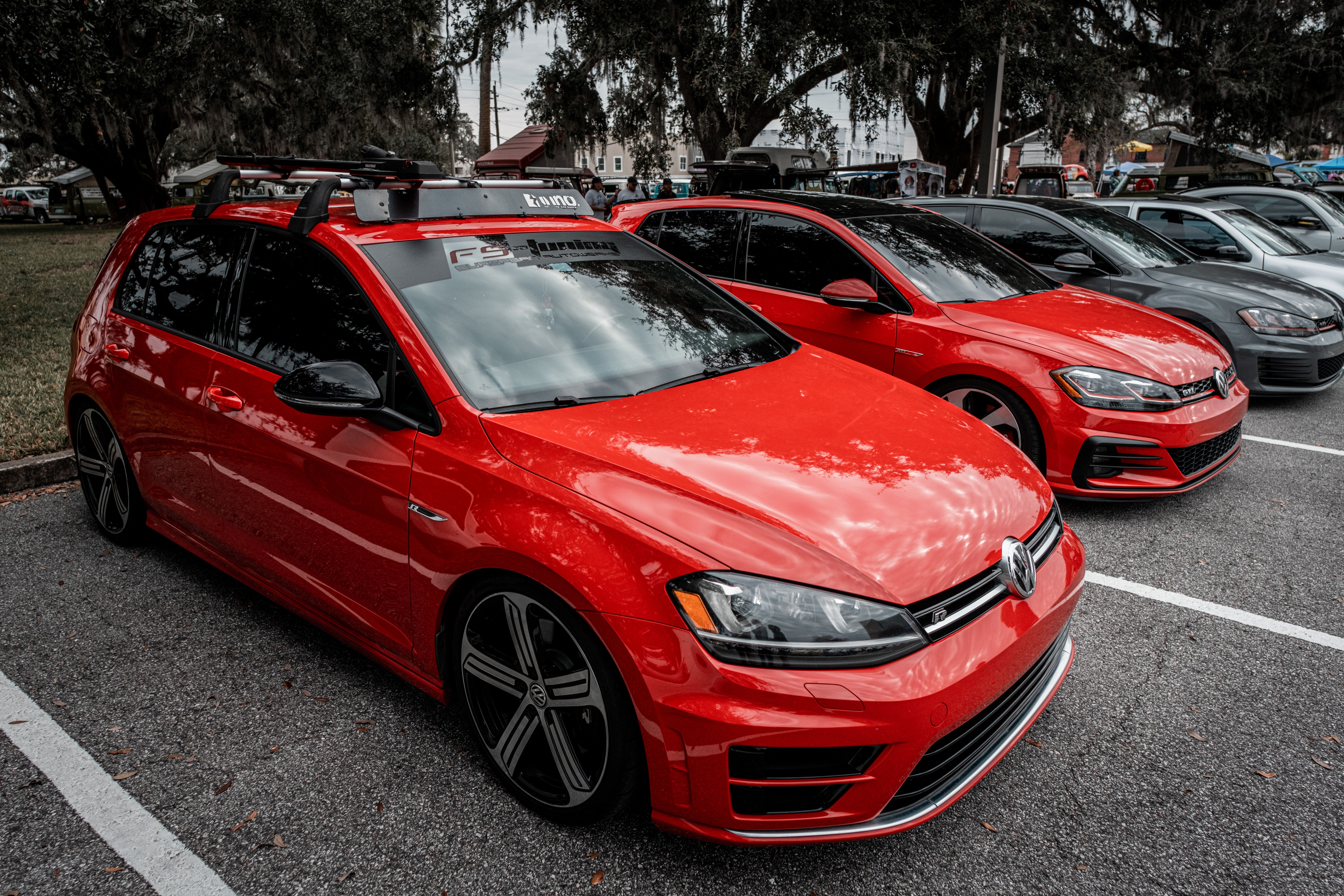 Red Modern Volkswagen Golf · Free Stock Photo