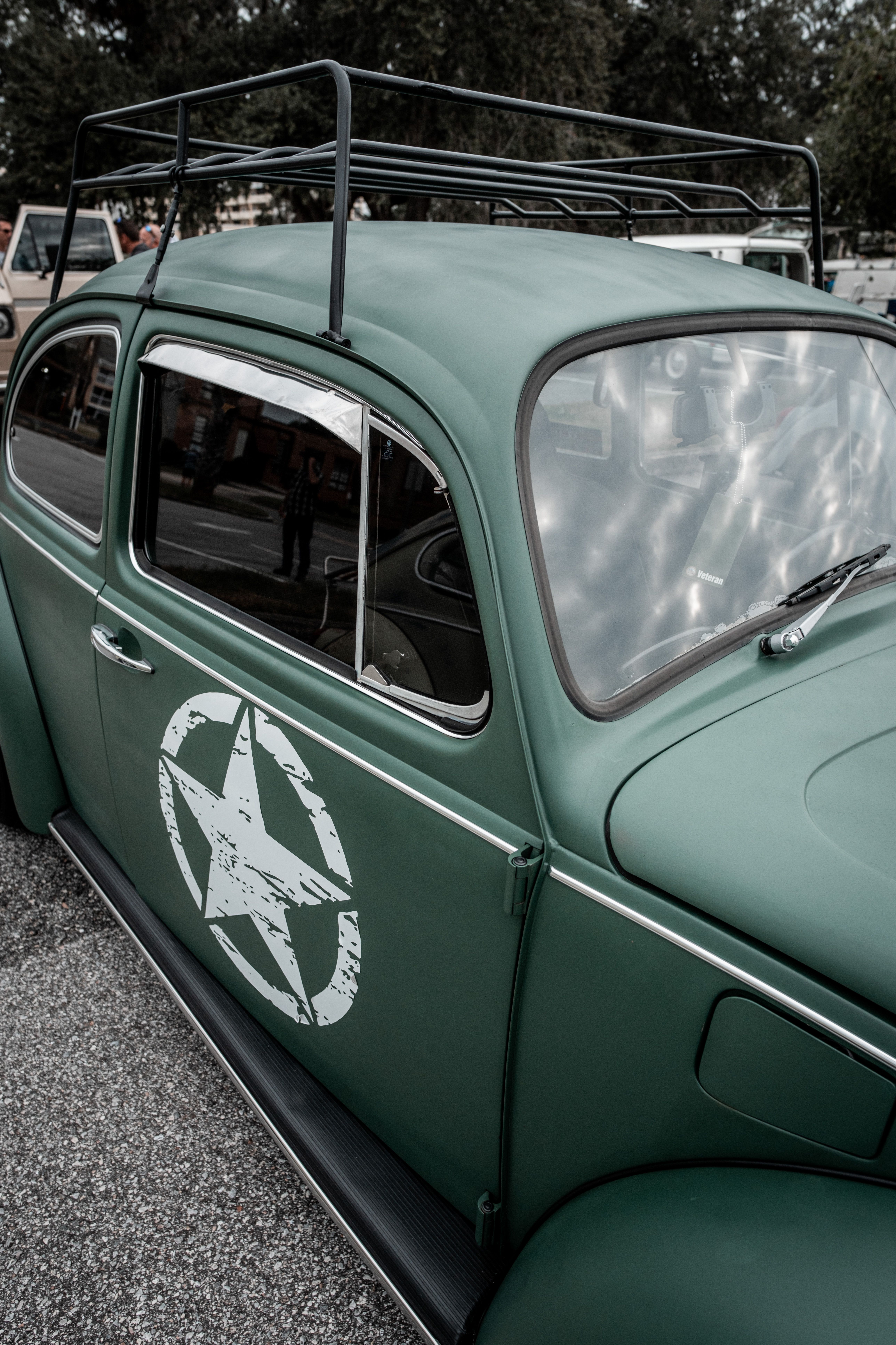 A Volkswagen Beetle with Water Reflection · Free Stock Photo