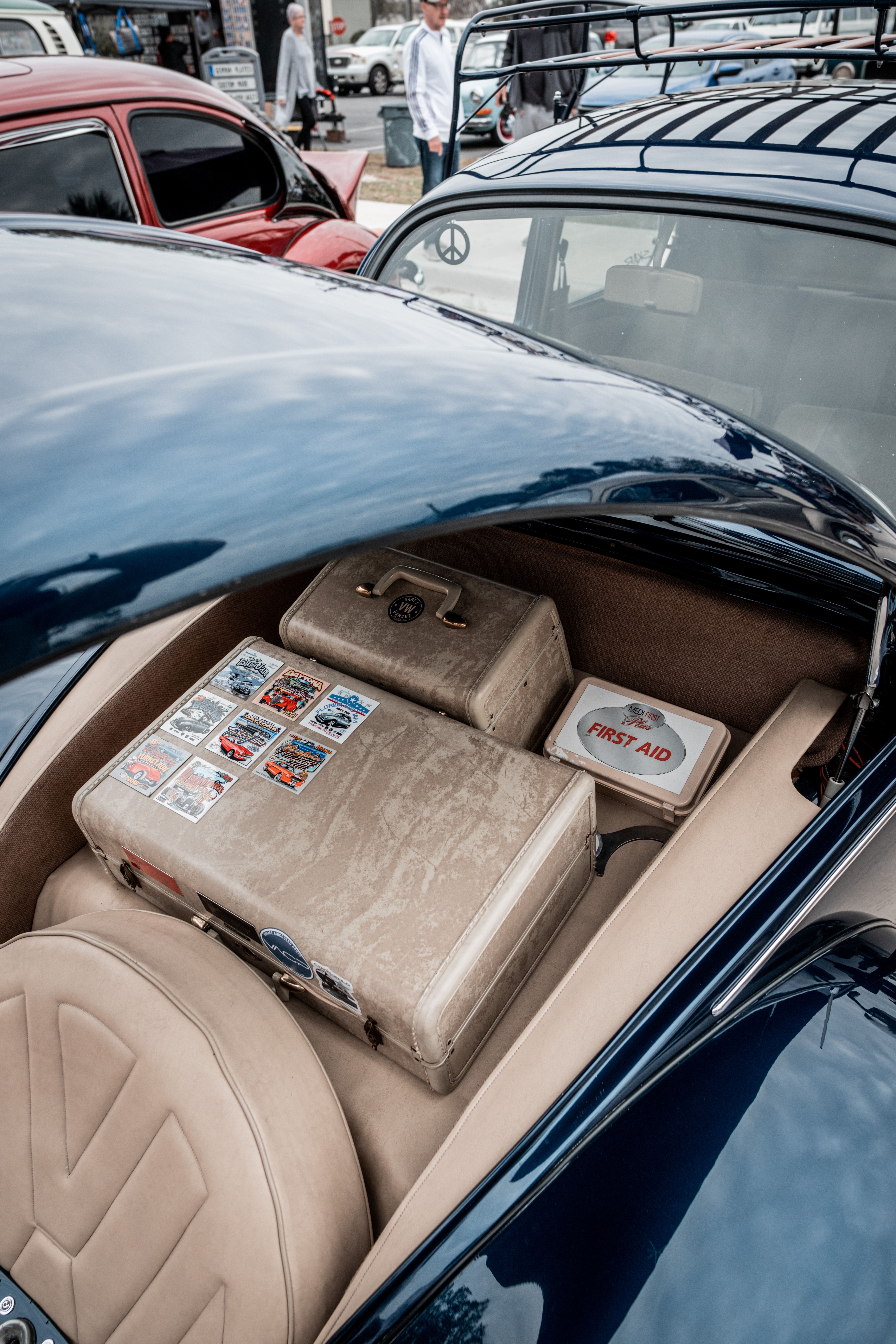 Front Trunk of Volkswagen Beetle · Free Stock Photo