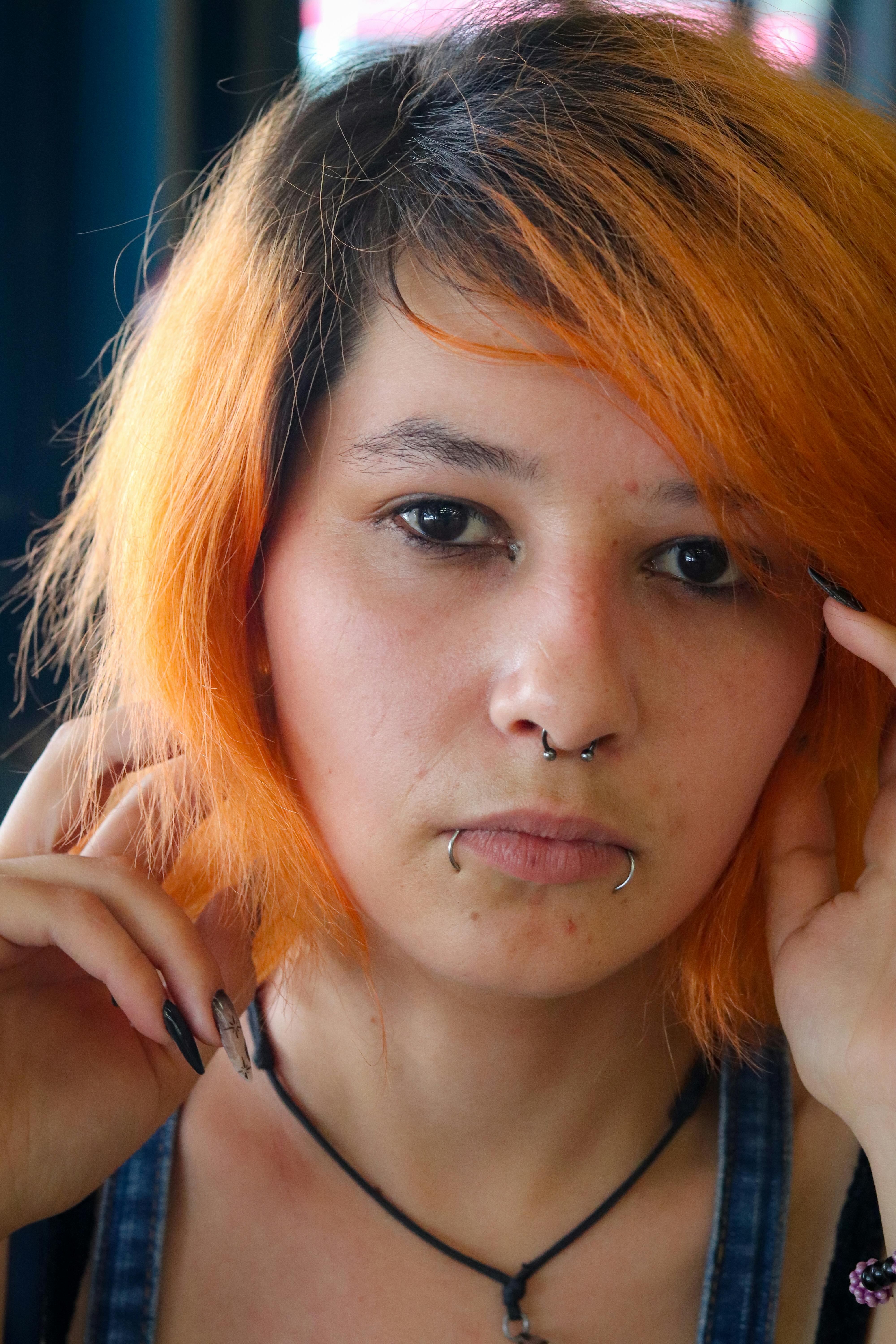 Woman with Piercings · Free Stock Photo