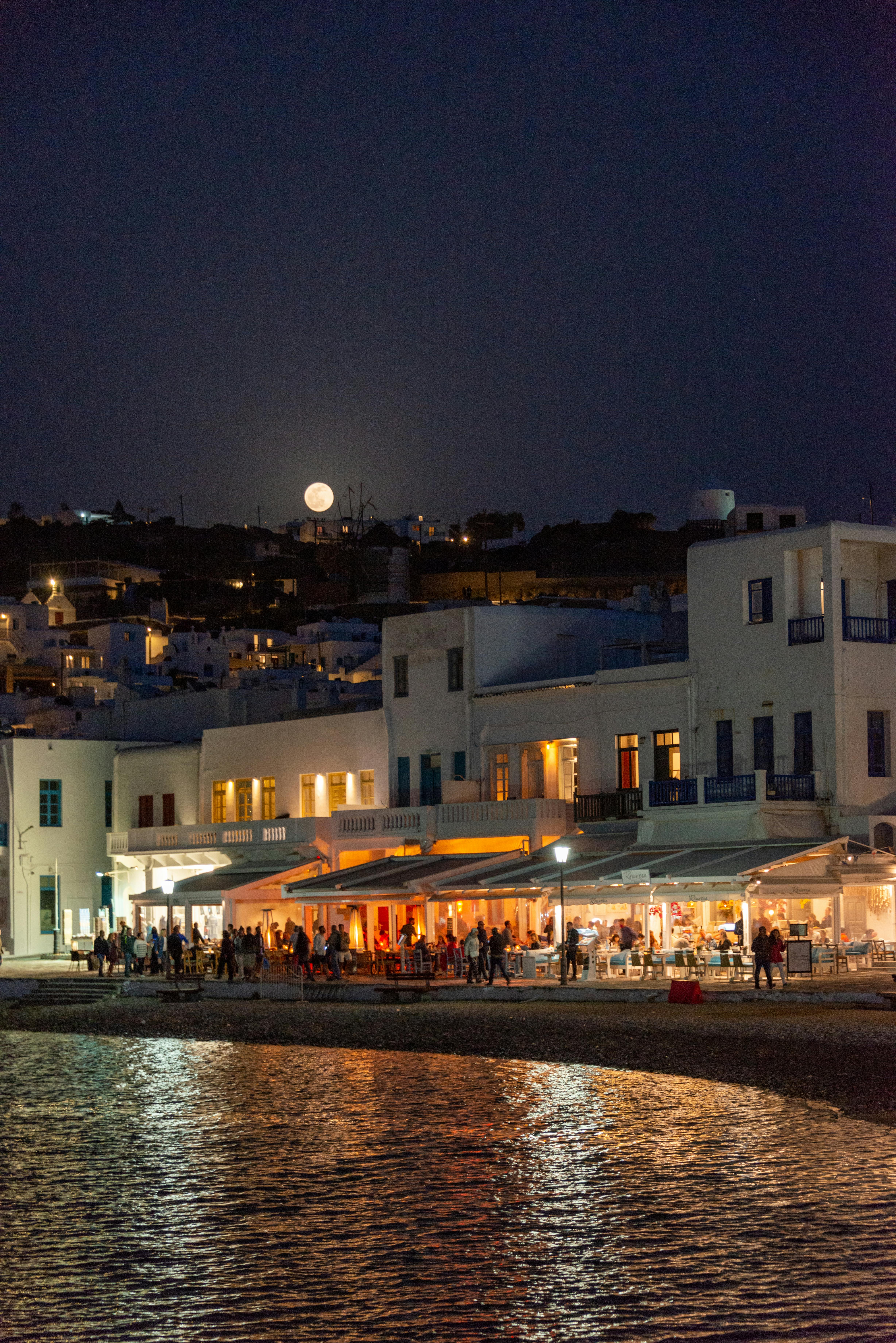 Island Greece At Night Photos, Download The BEST Free Island Greece At ...