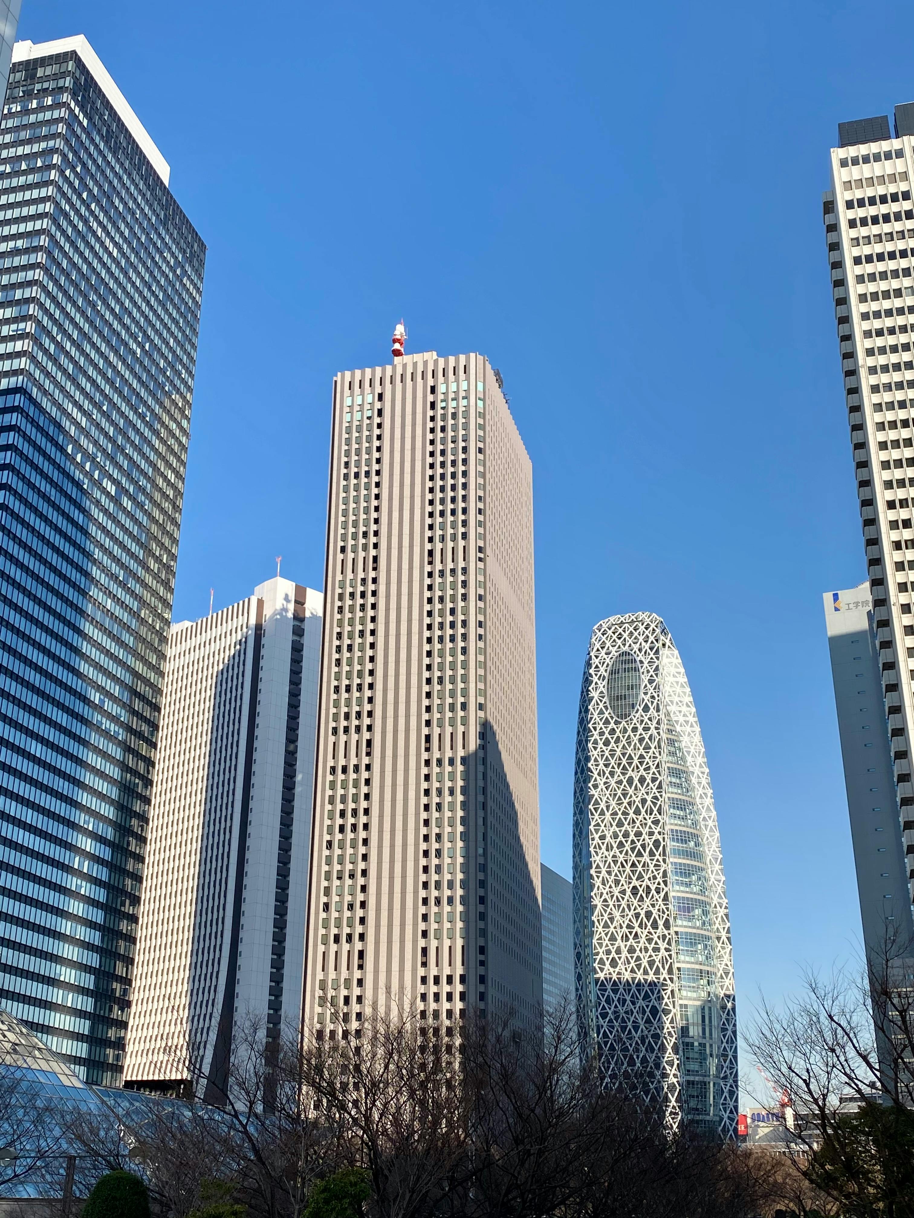 Low Angle Shot of a Skyscraper Complex in Tokyo, Japan · Free Stock Photo