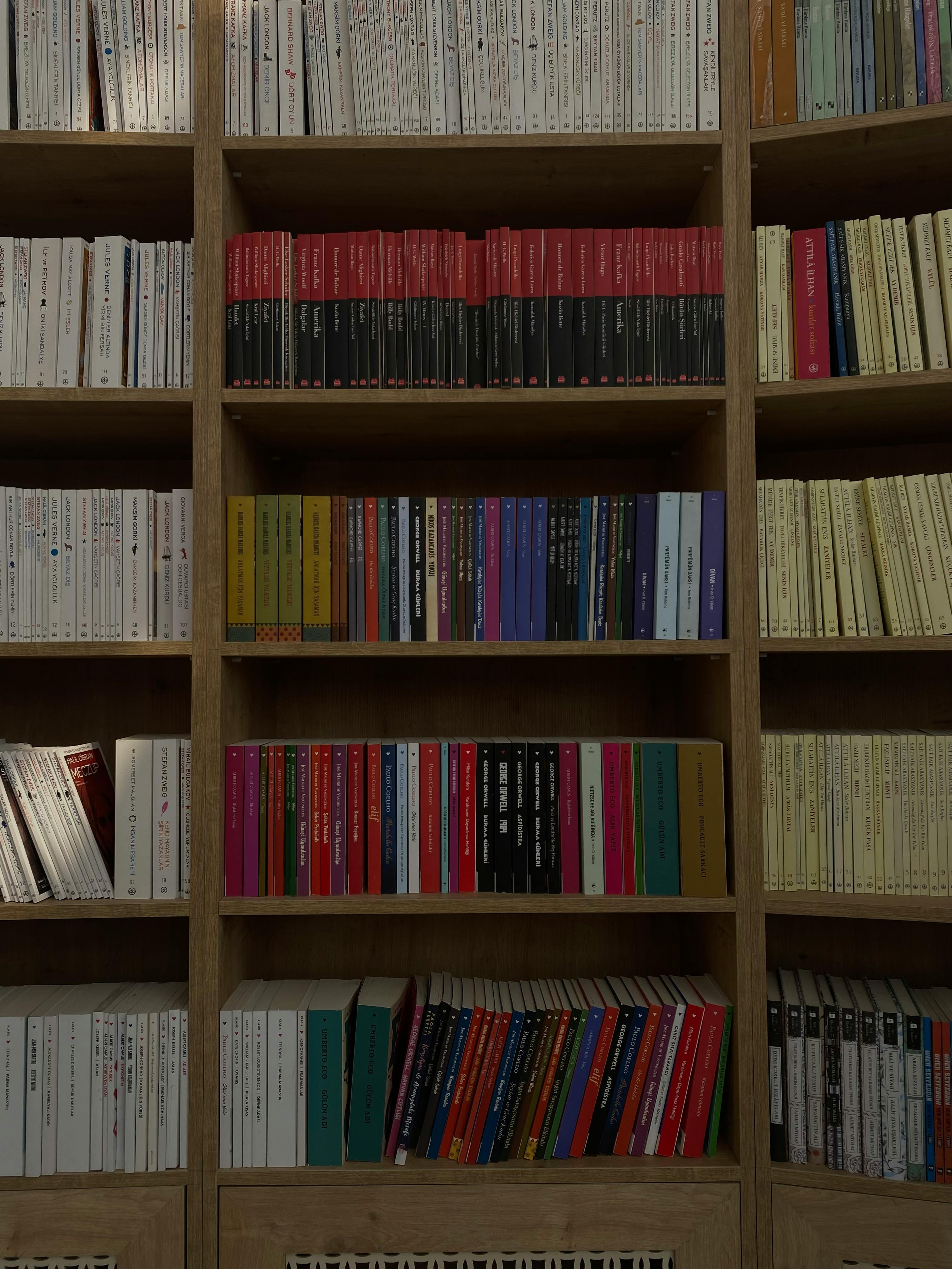 Books on a Bookcase · Free Stock Photo