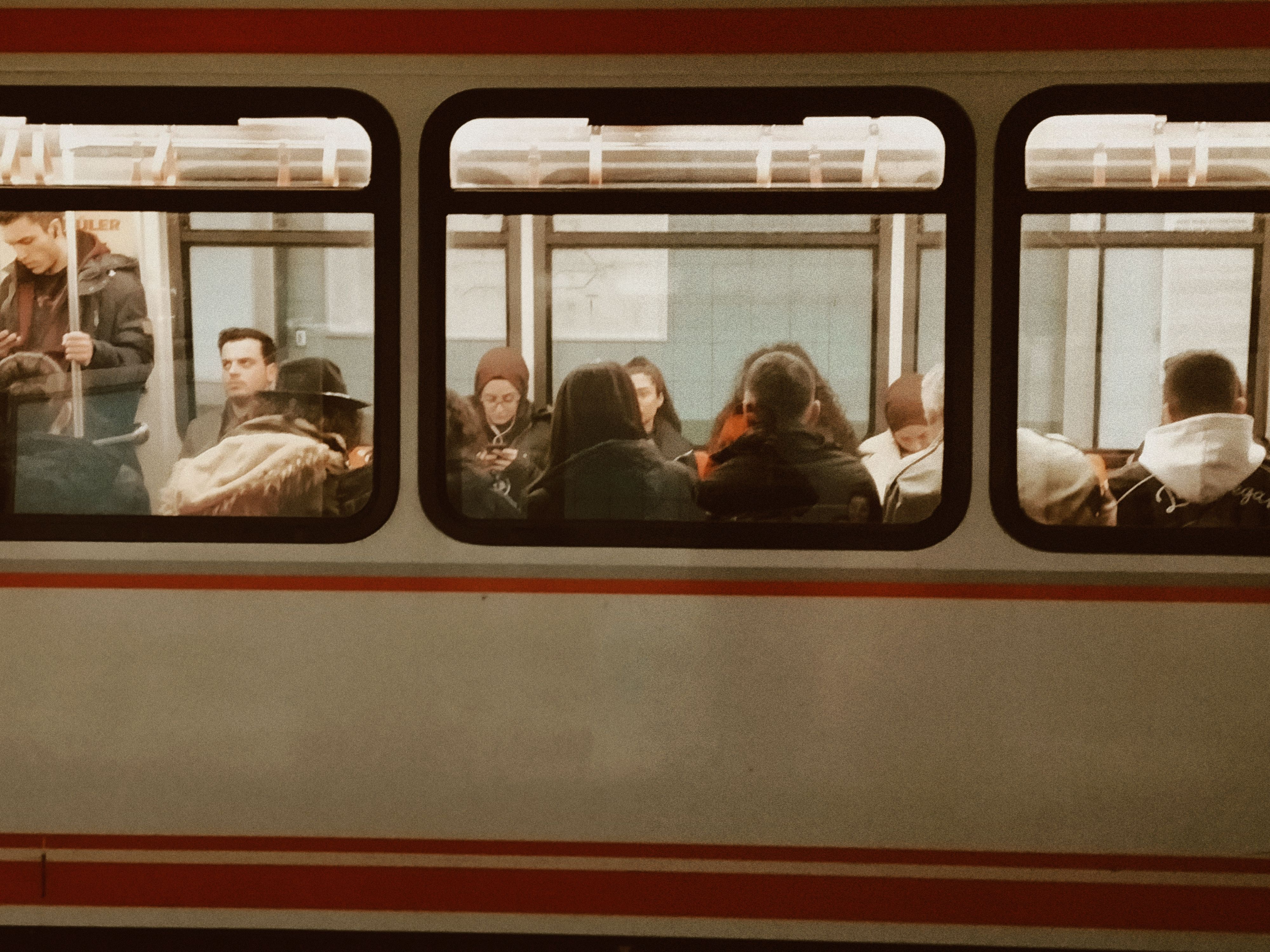 Group of People in Train · Free Stock Photo