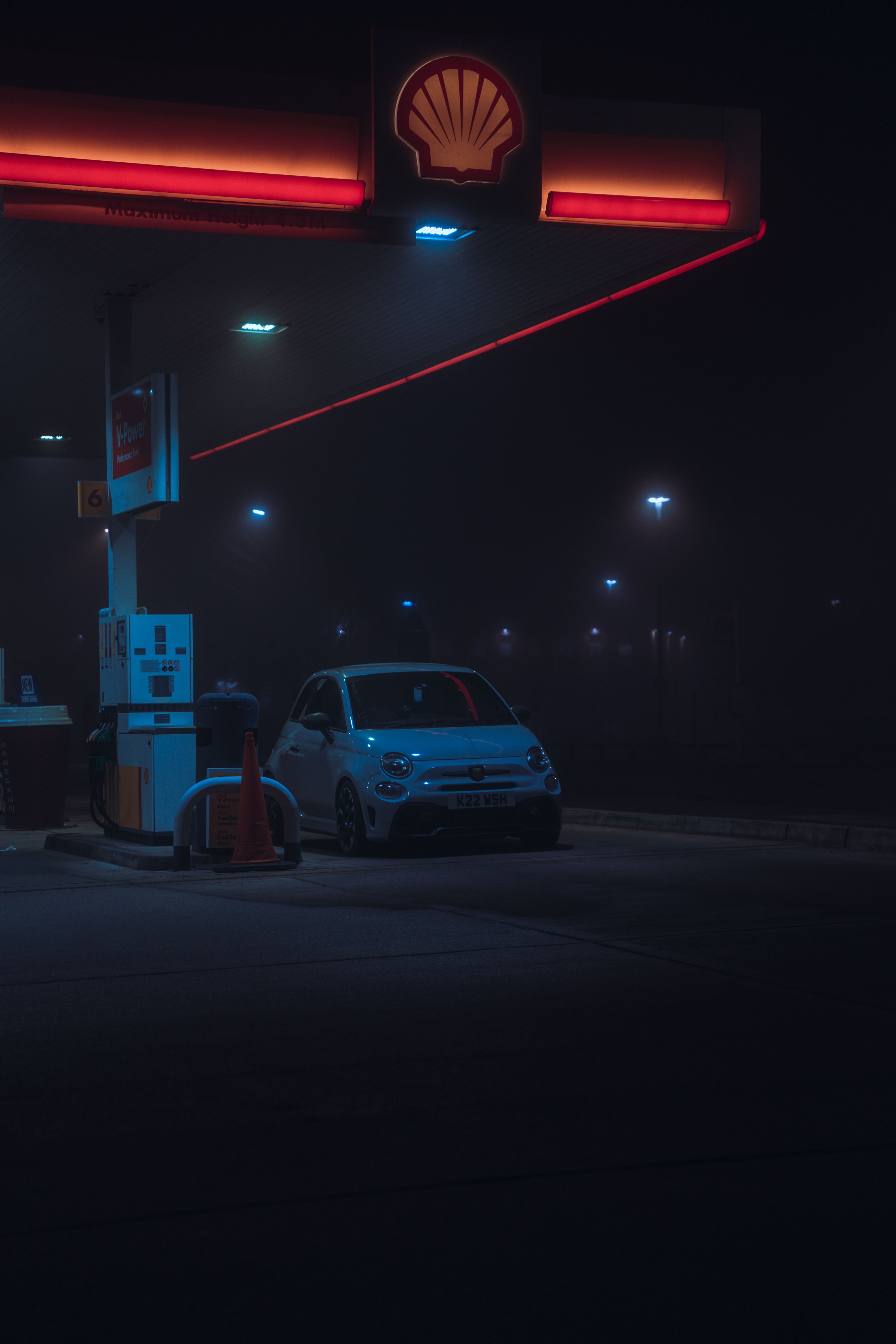 Gas Station at Night · Free Stock Photo