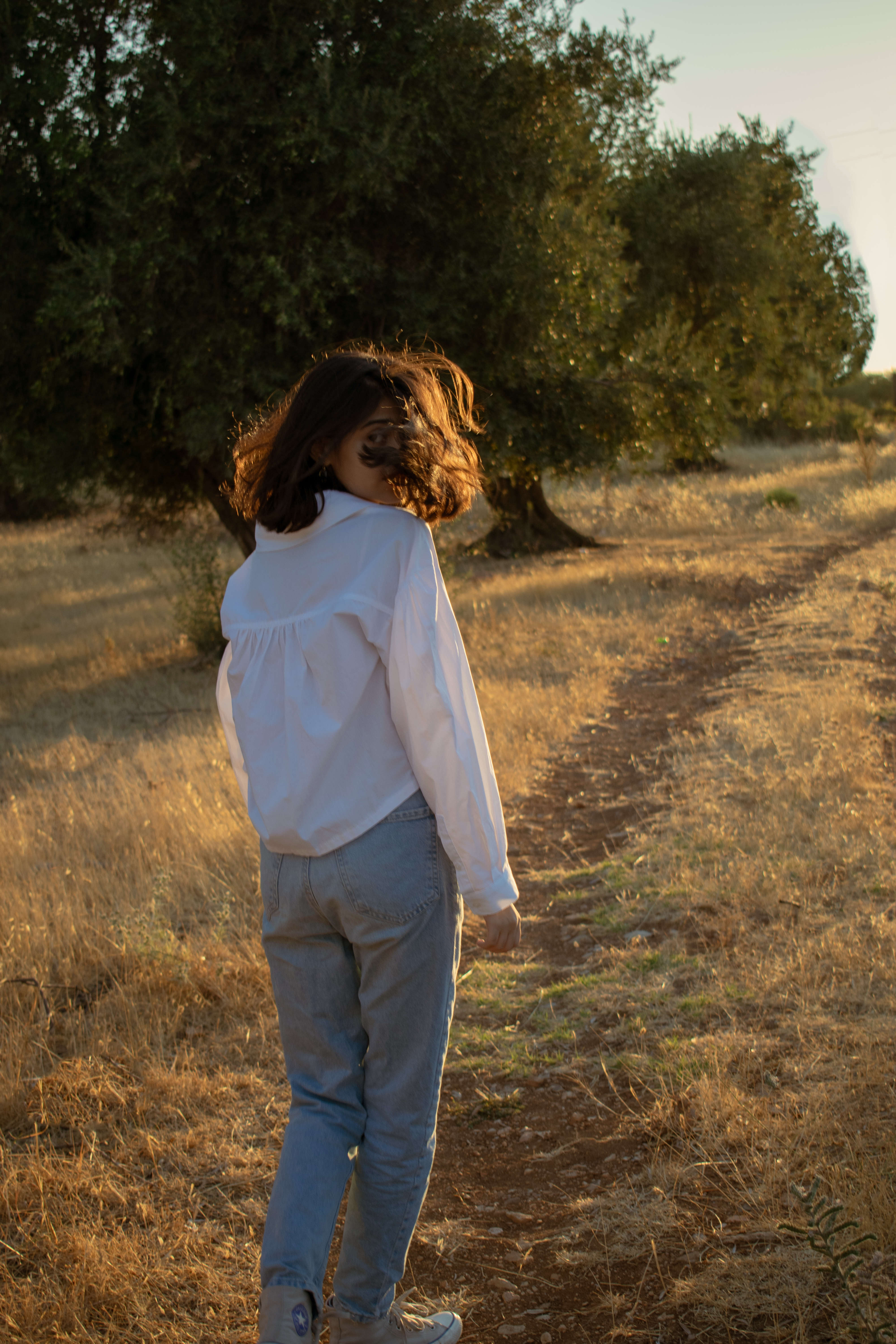 Girl Walking on Pathway · Free Stock Photo