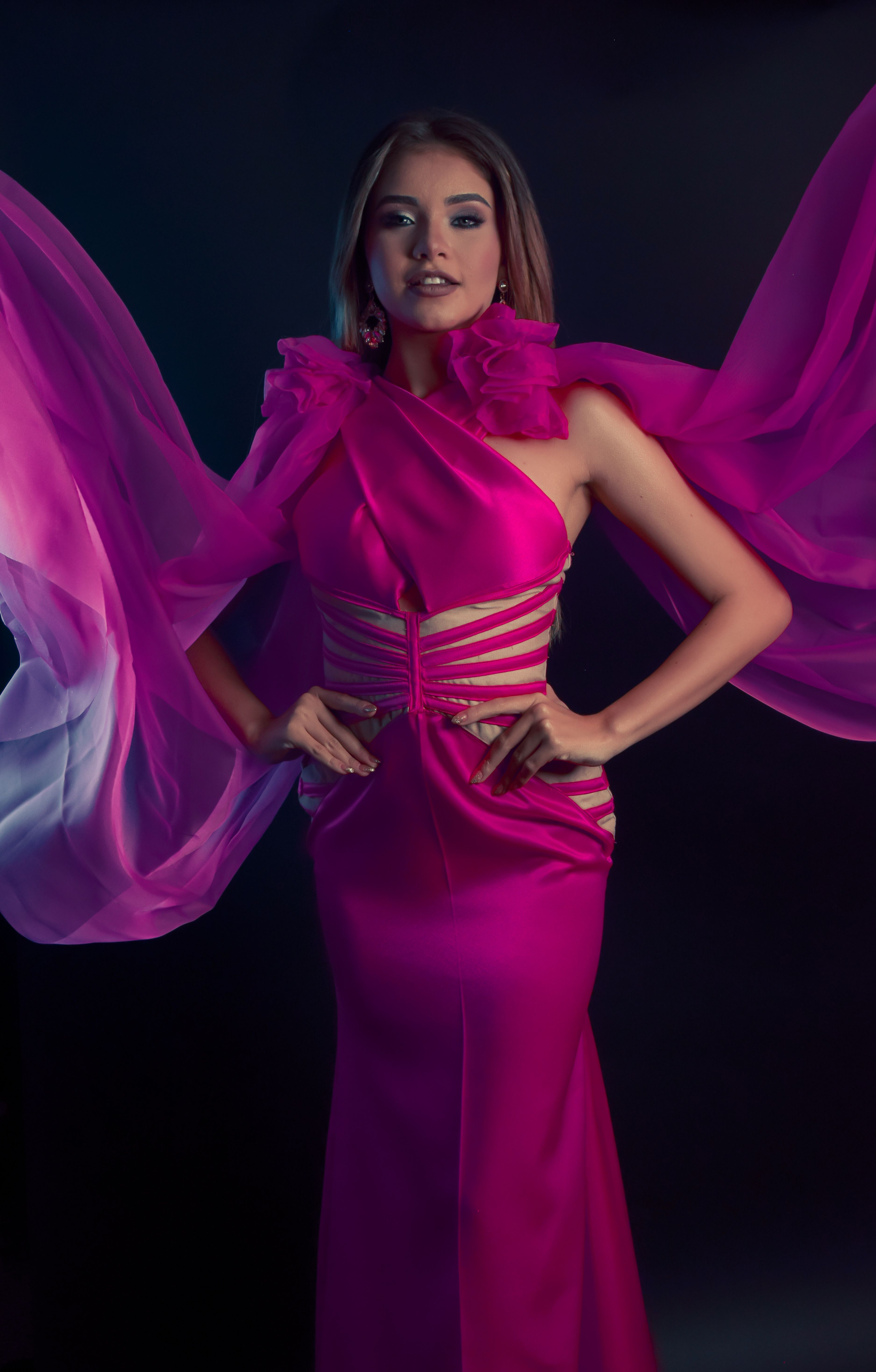 Beautiful Woman in Glamour Dress and Accessories · Free Stock Photo