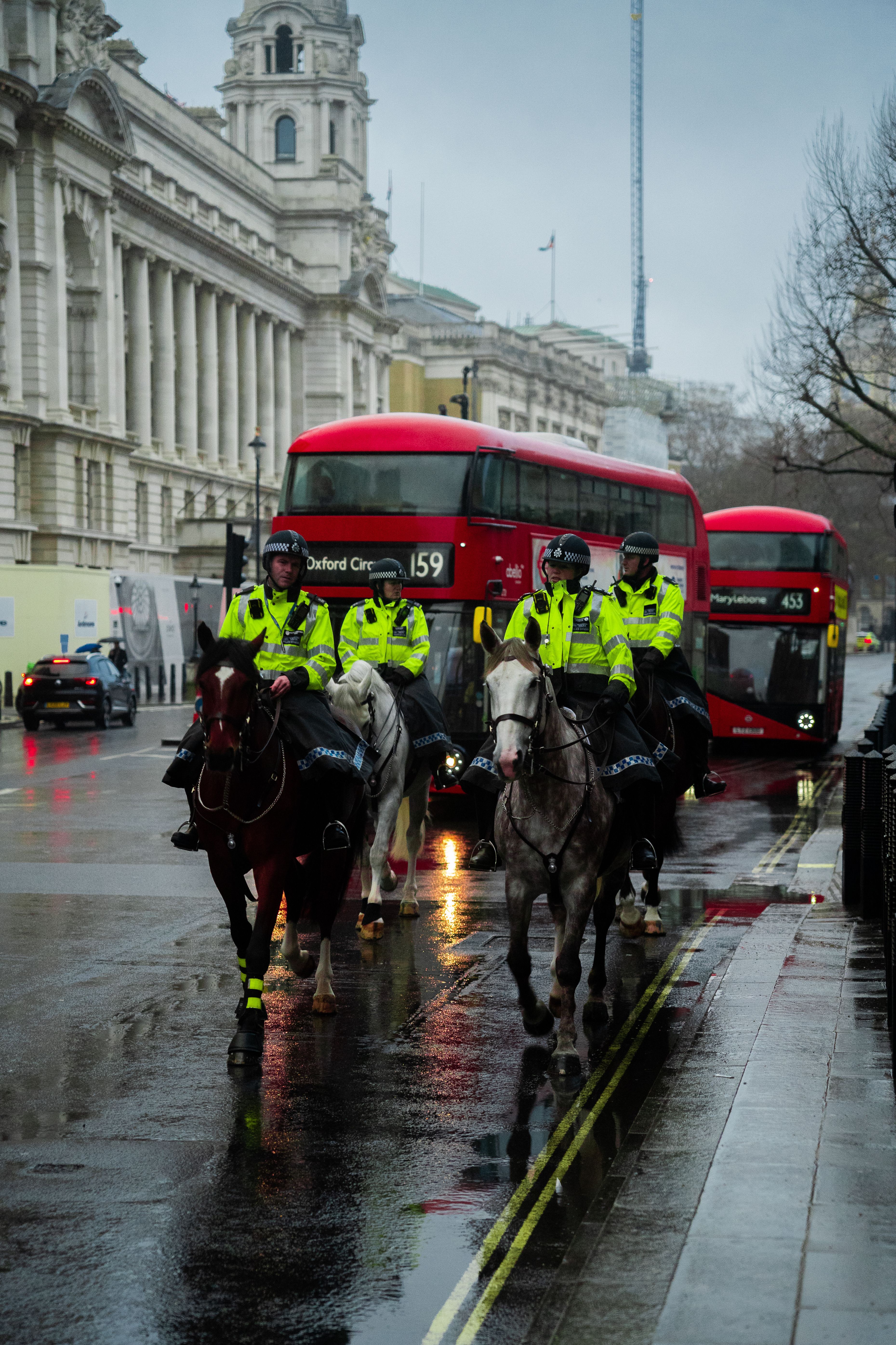Horse Police on Street, London, England, UK · Free Stock Photo