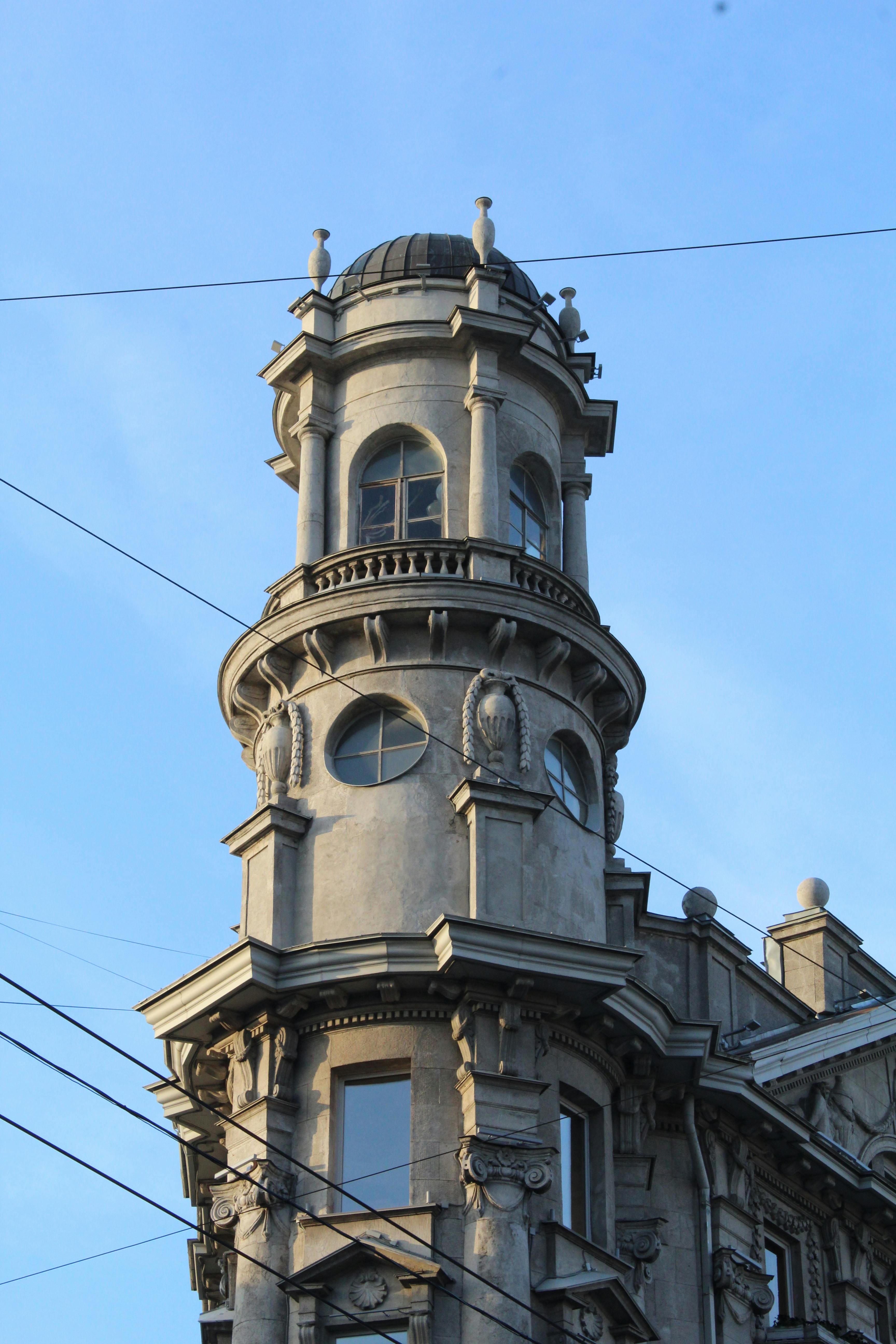 Stone Historic Building with Tower against Blue Sky · Free Stock Photo