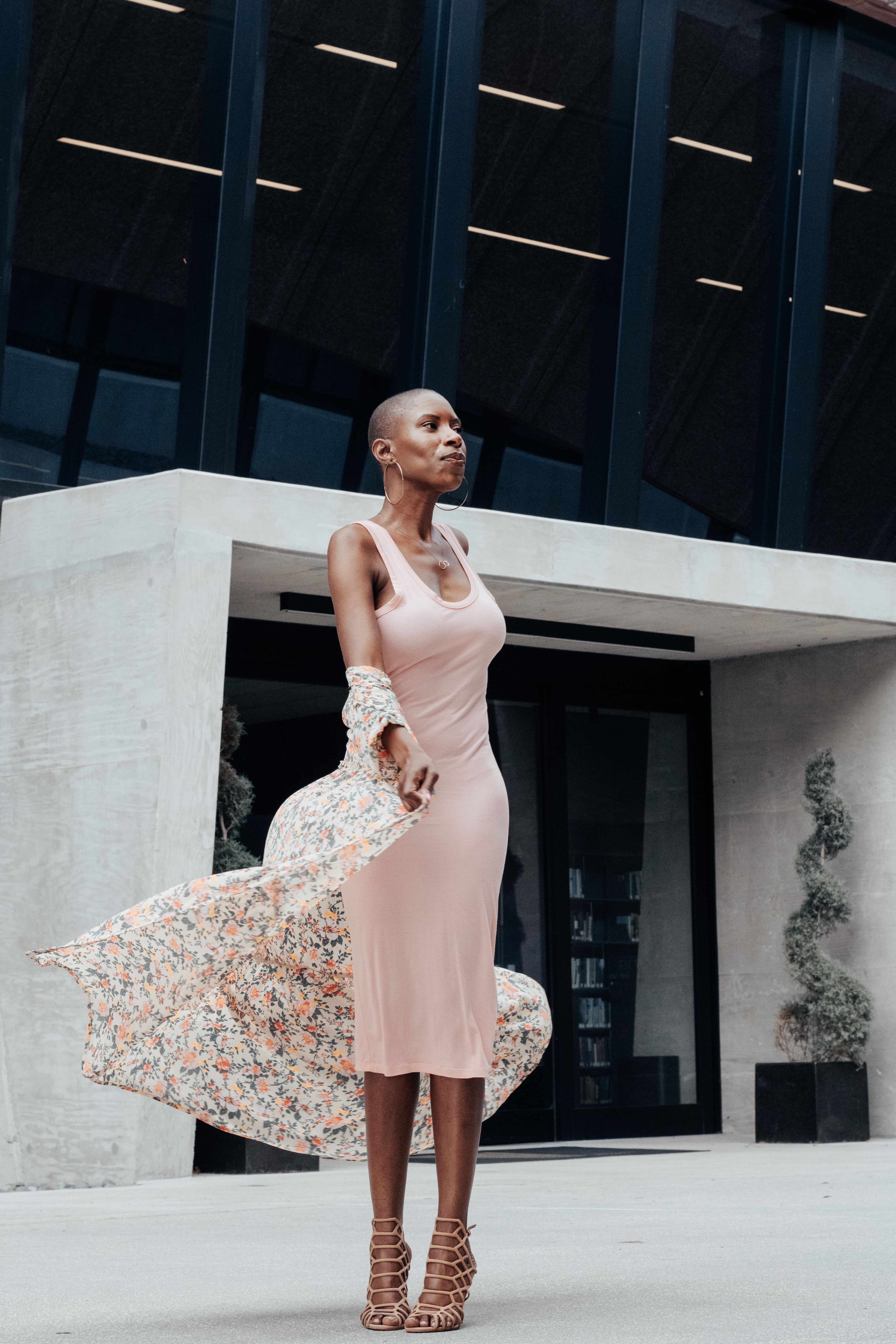 Bald Woman in Elegant Dress · Free Stock Photo