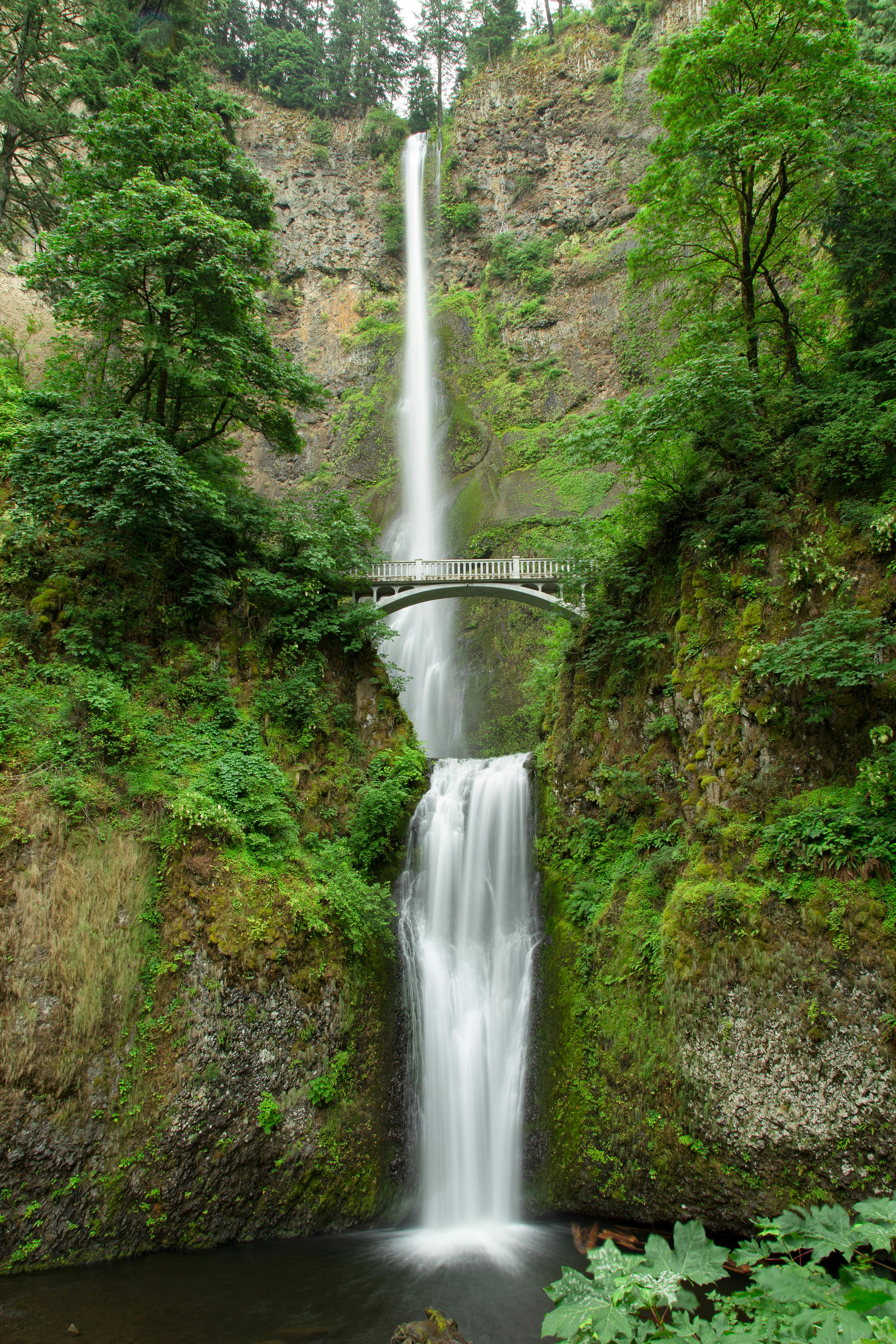 Waterfalls And Bridge · Free Stock Photo
