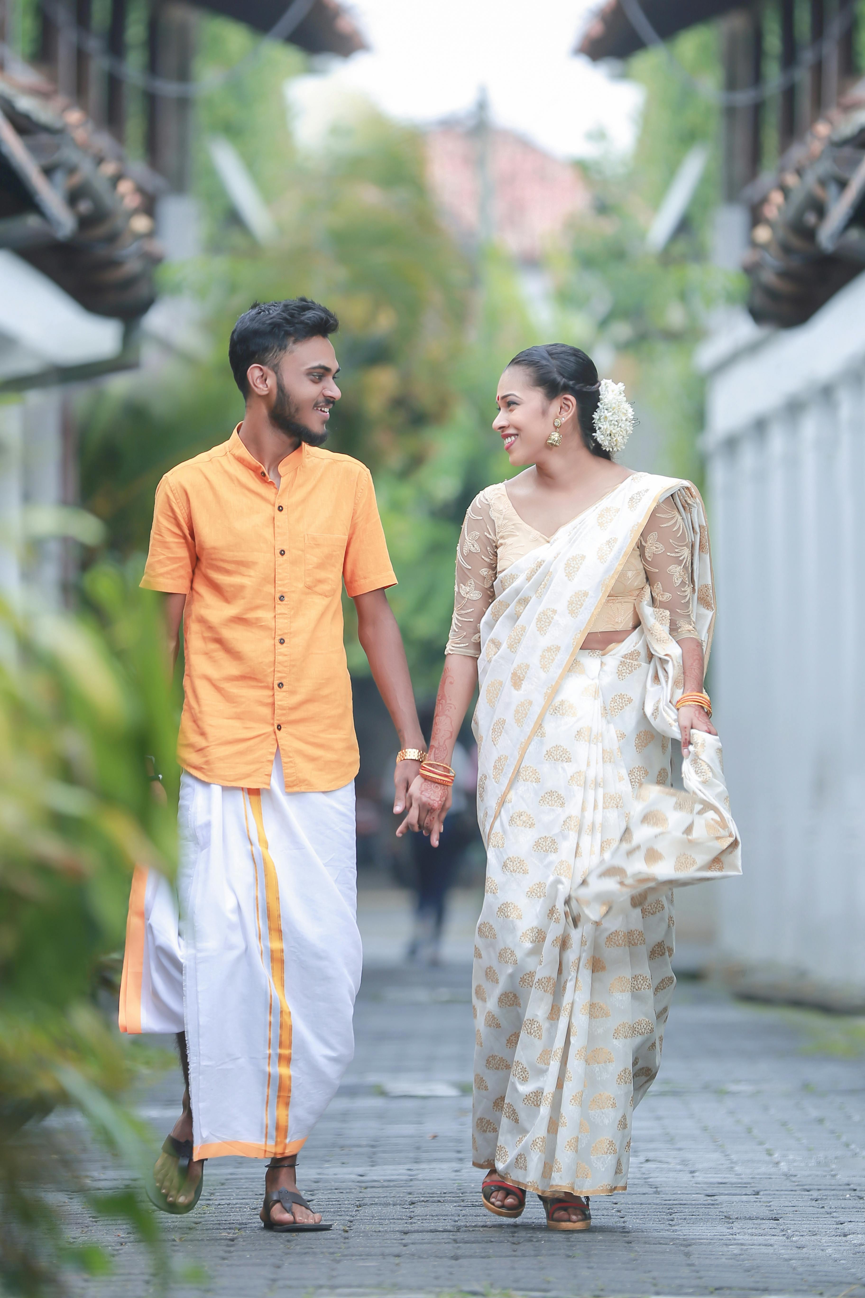 Kerala Traditional Dress Of Couples