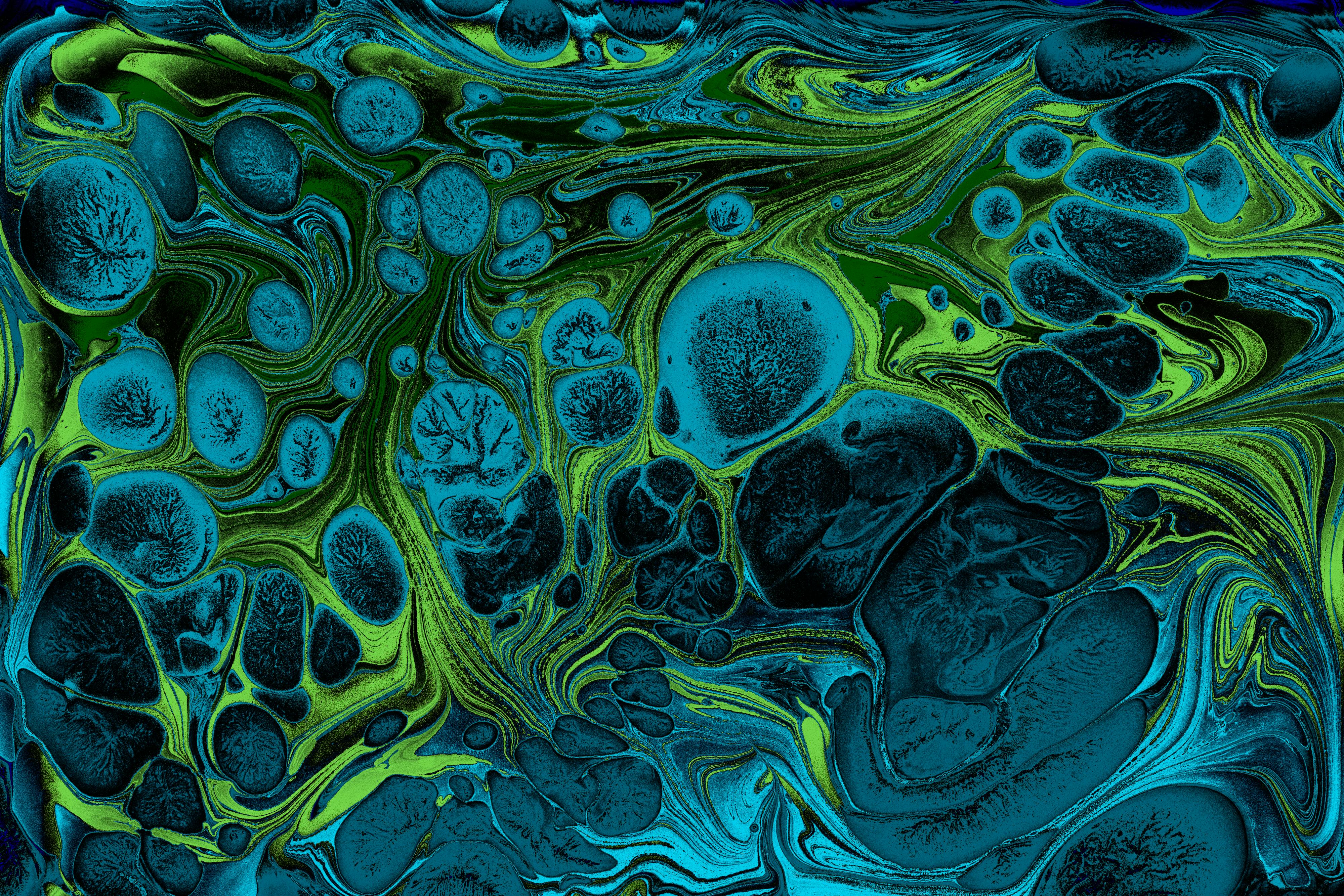 Abstract Marbling Painting · Free Stock Photo