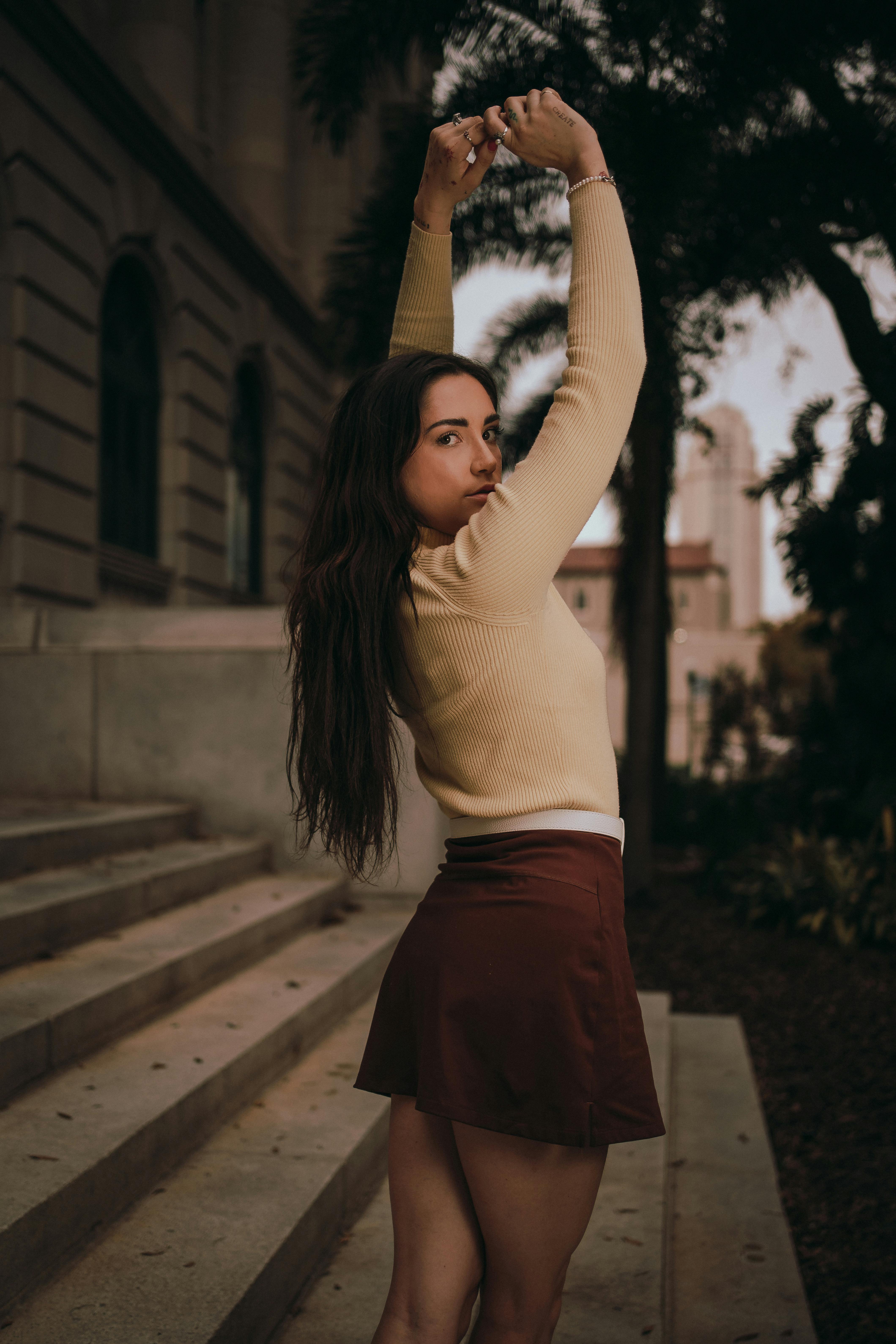A Woman in Yellow and Gold Dress · Free Stock Photo