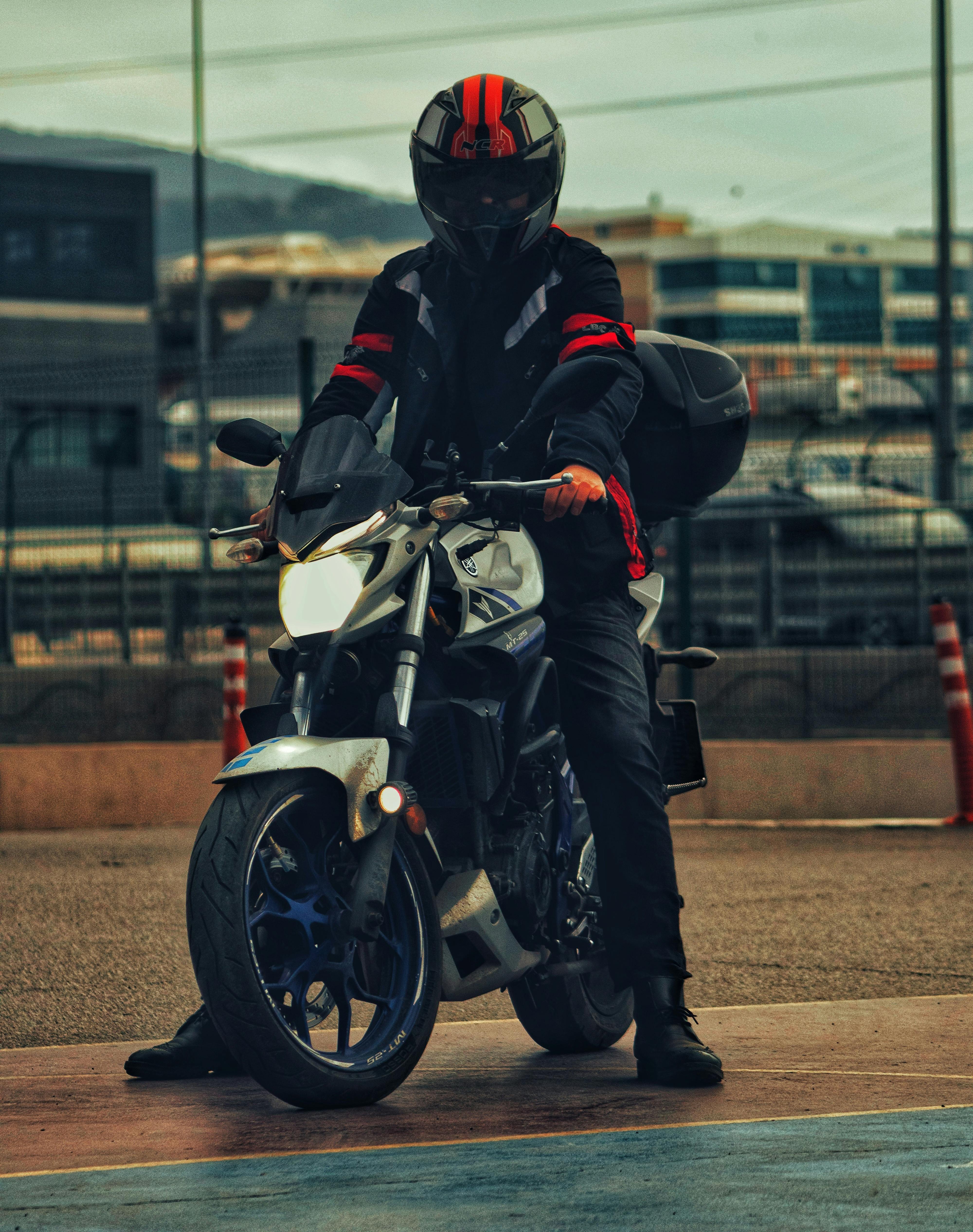 A Person Riding a Motorcycle · Free Stock Photo