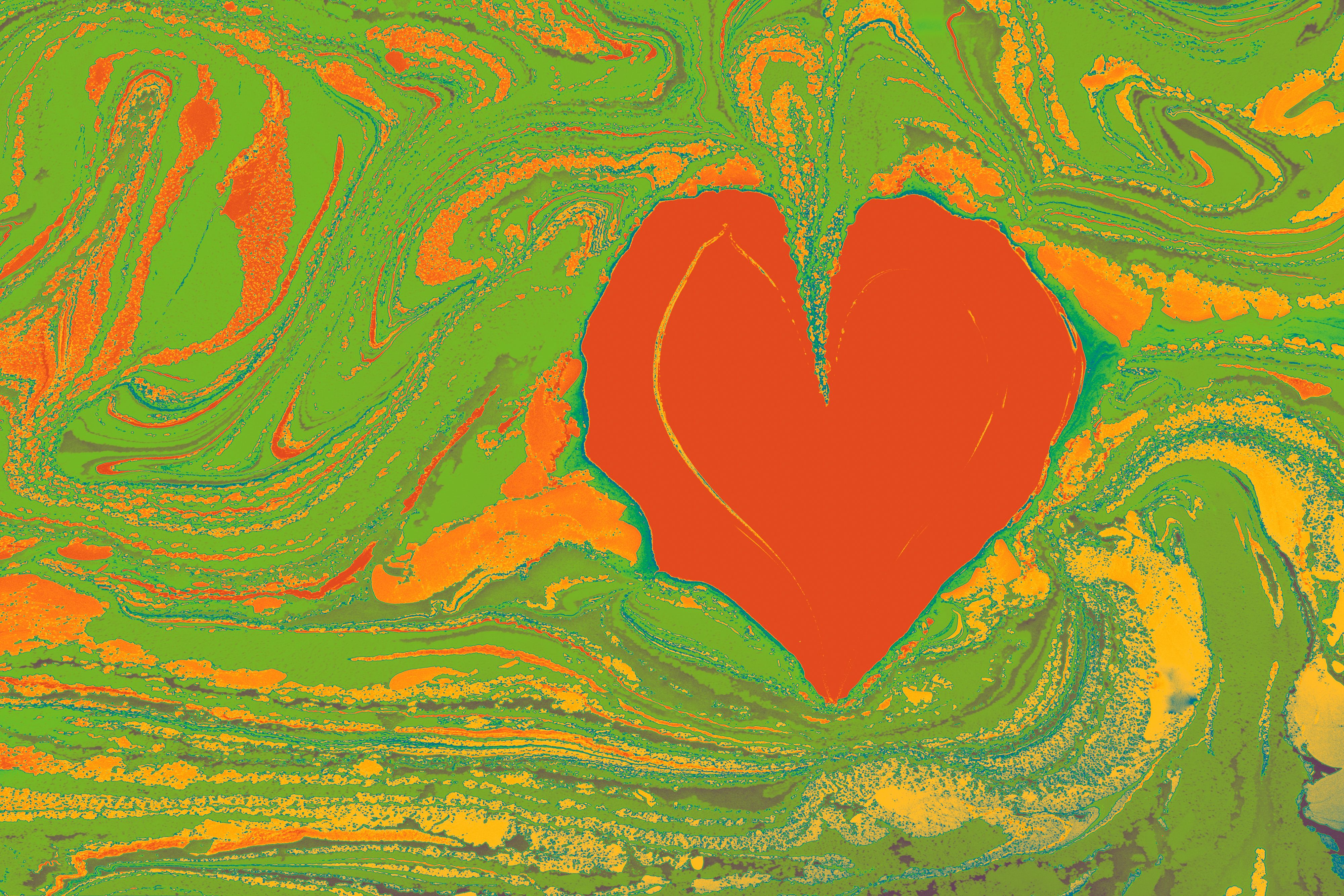 A Heart Shape in Abstract Art · Free Stock Photo