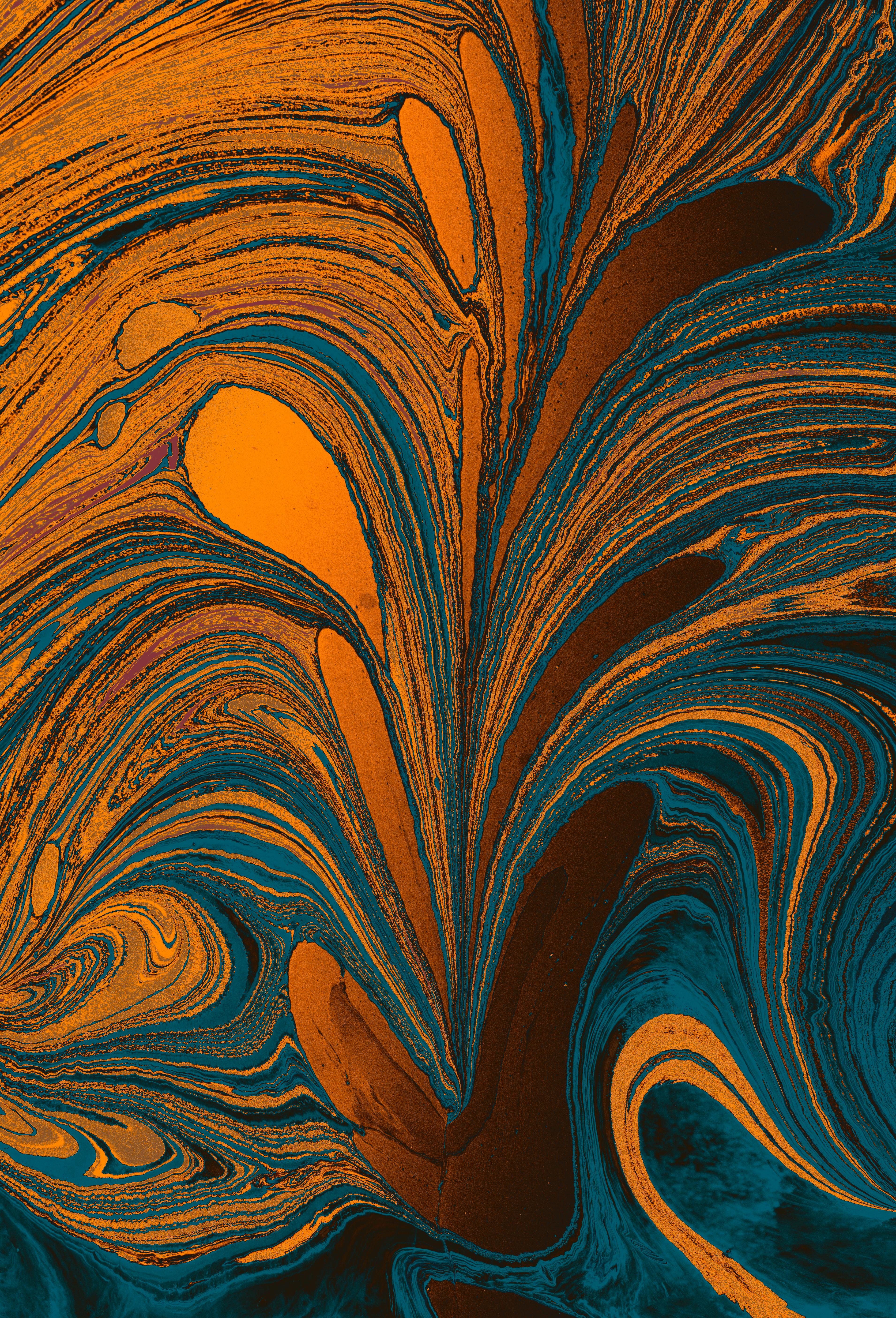 Photo of Blue and Orange Abstract Painting · Free Stock Photo