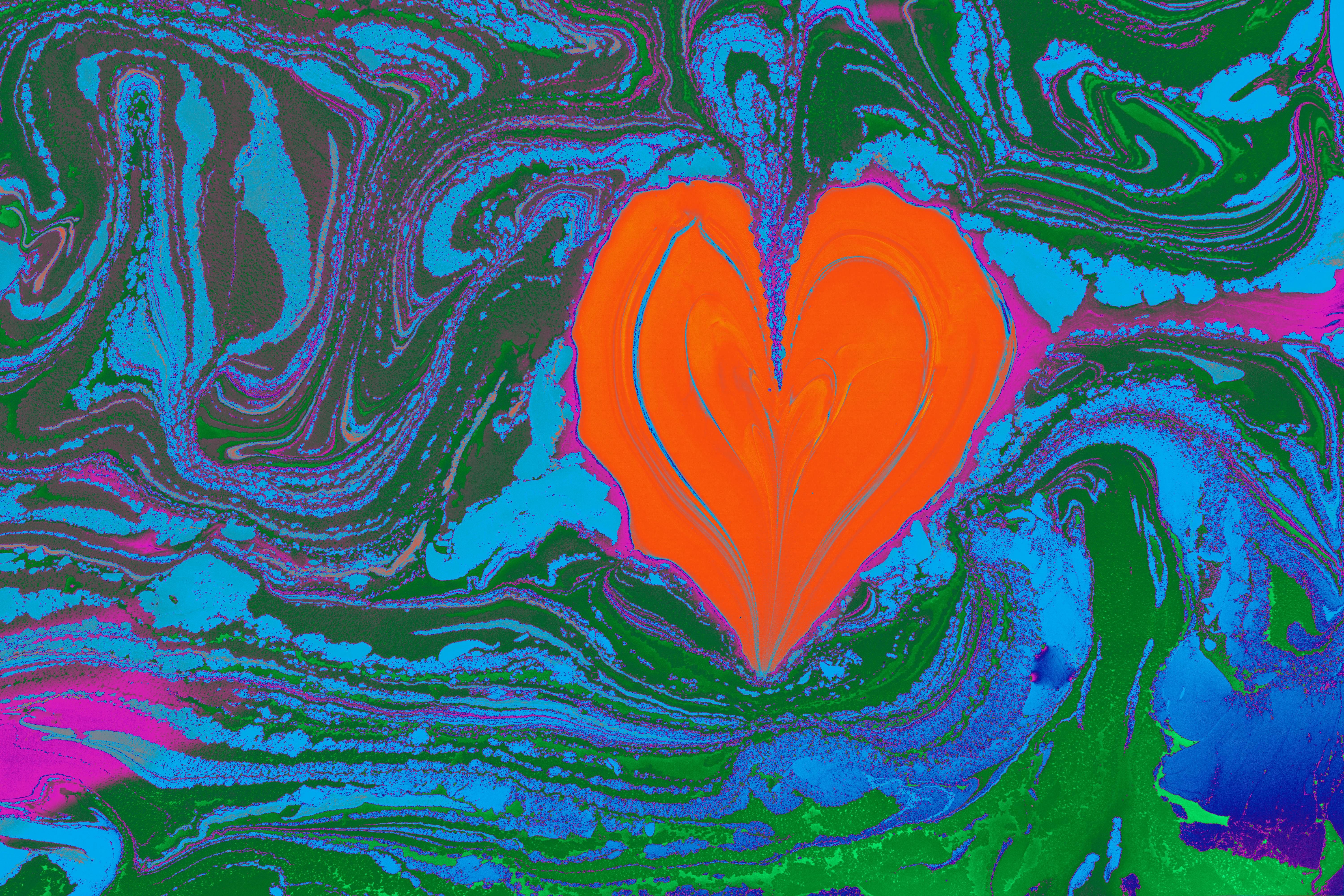 Abstract Painting of Heart · Free Stock Photo
