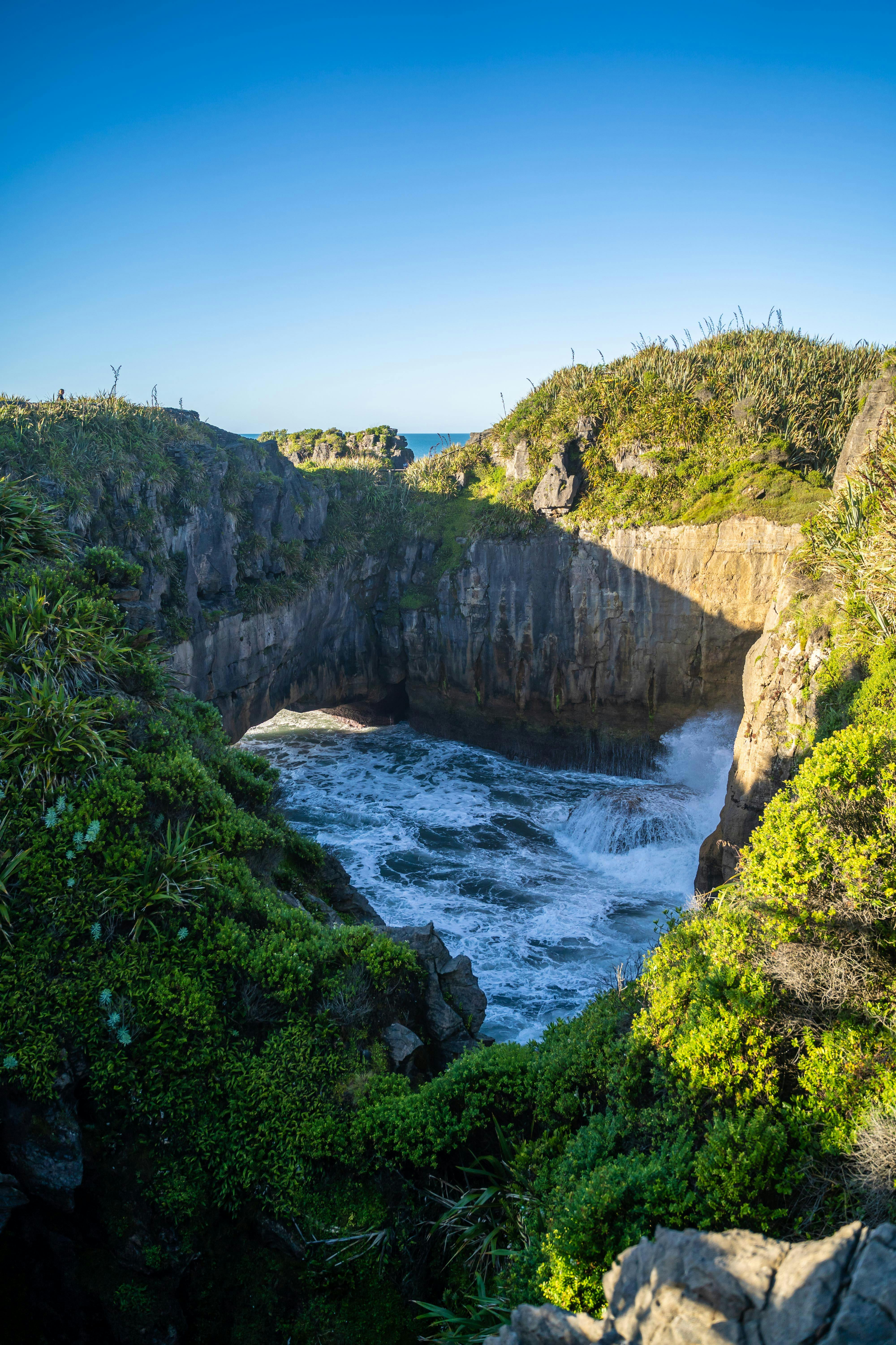 Scenic Waterfall in Rock Formation · Free Stock Photo