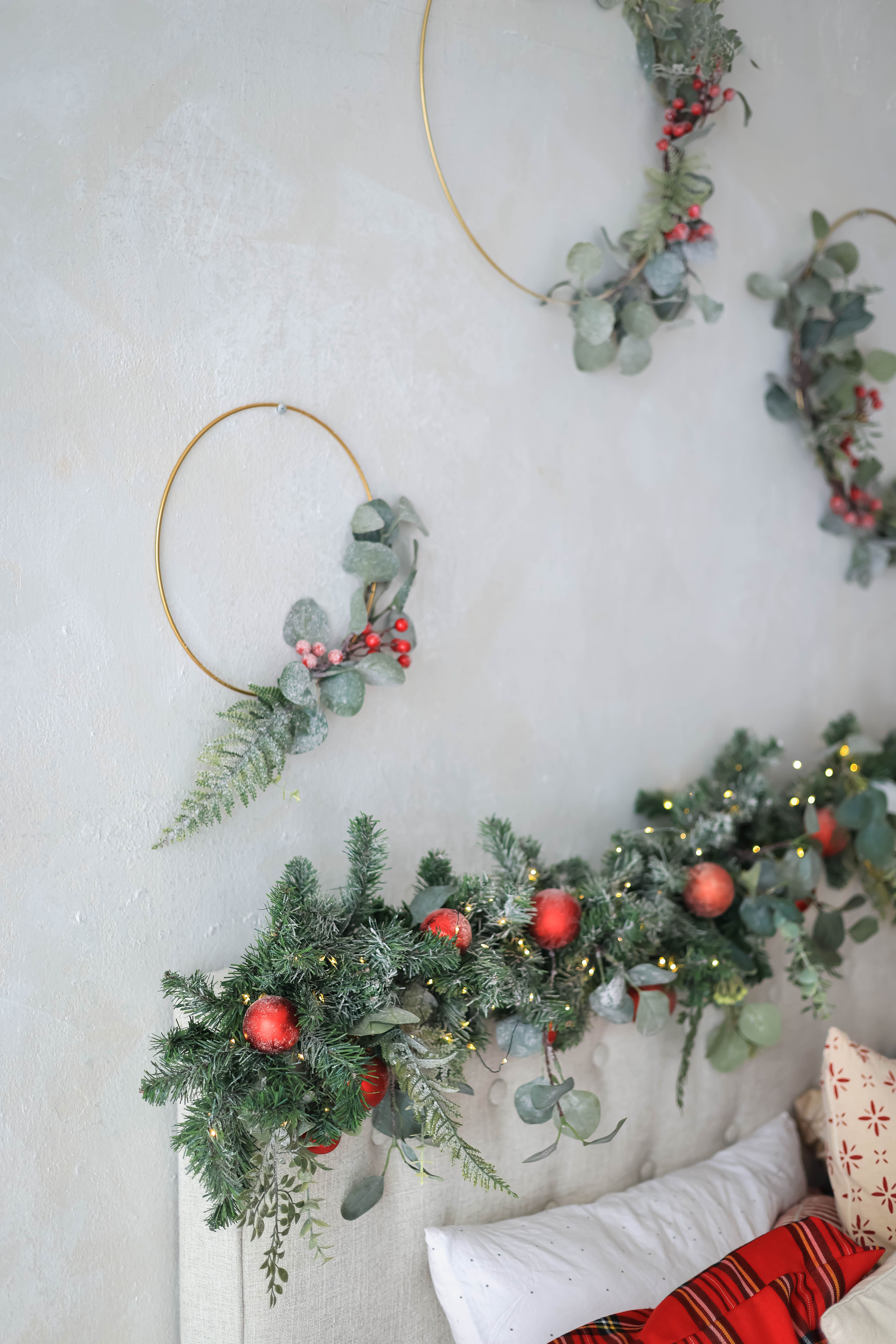 Christmas Decorations on Wall · Free Stock Photo