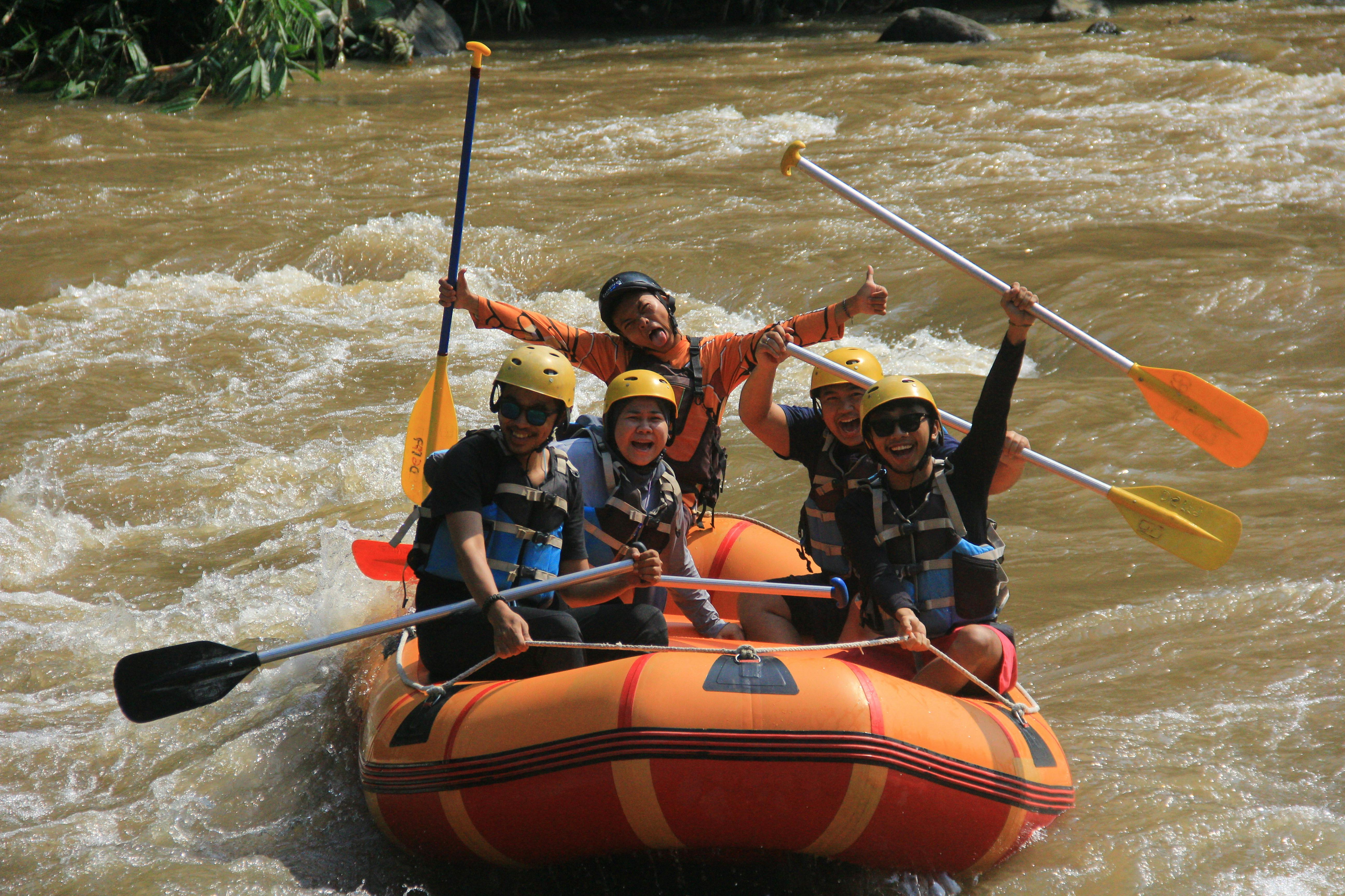 Group of Friends on a Rafting Trip · Free Stock Photo