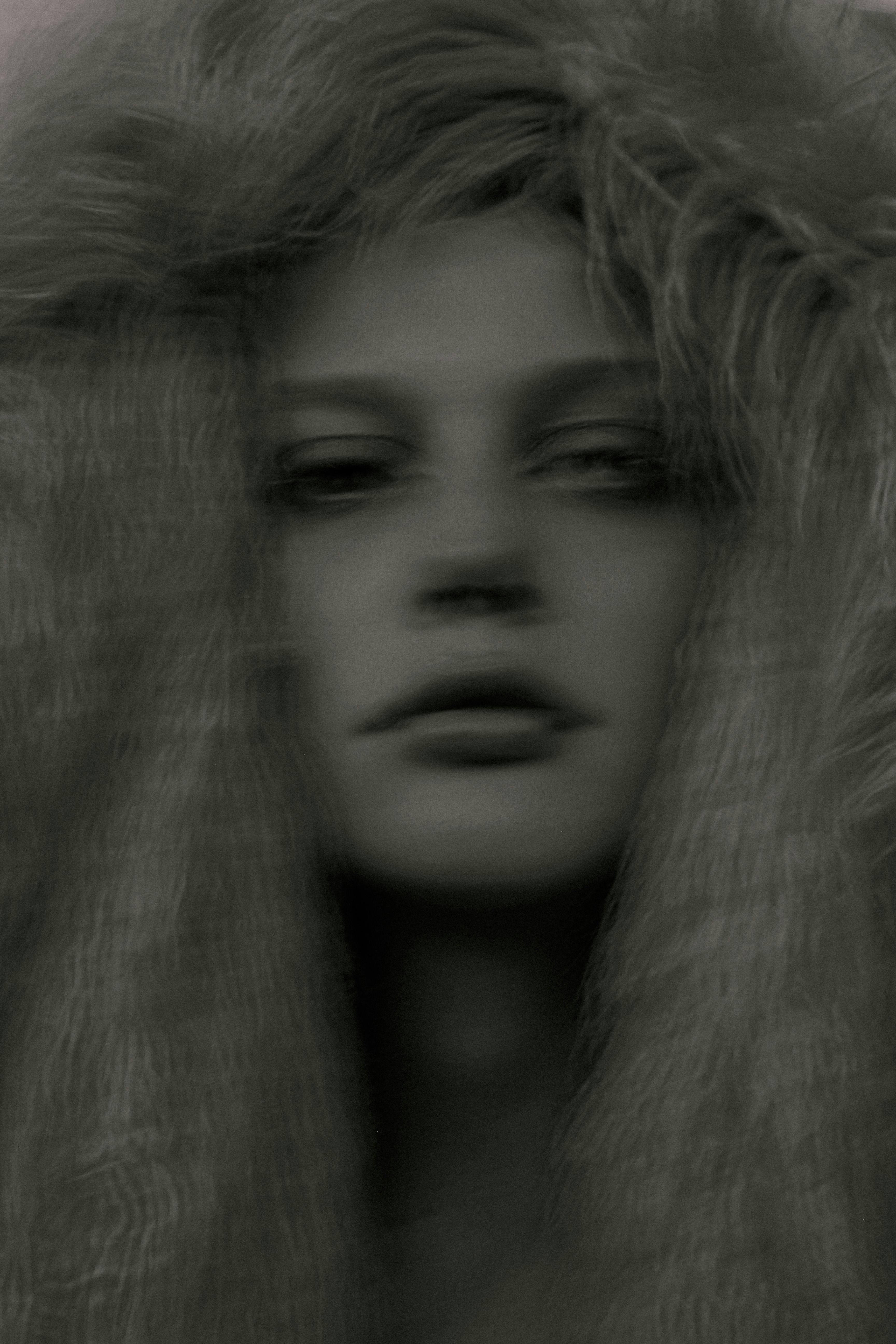 Blurry Grayscale Portrait · Free Stock Photo