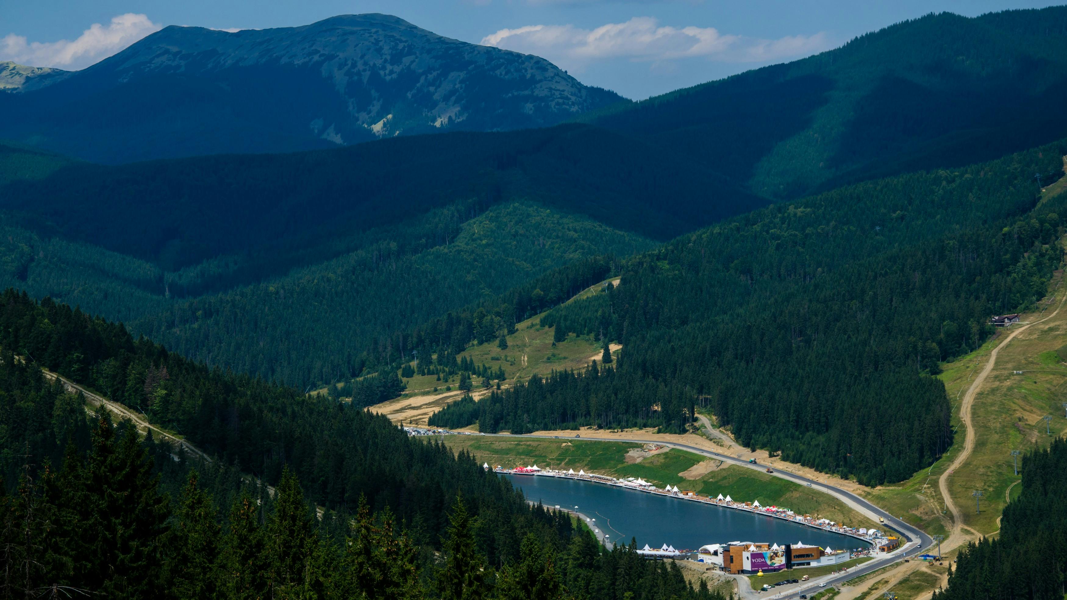 Aerial Panorama of a Fortress on top of a Hill, Deva, Romania · Free ...