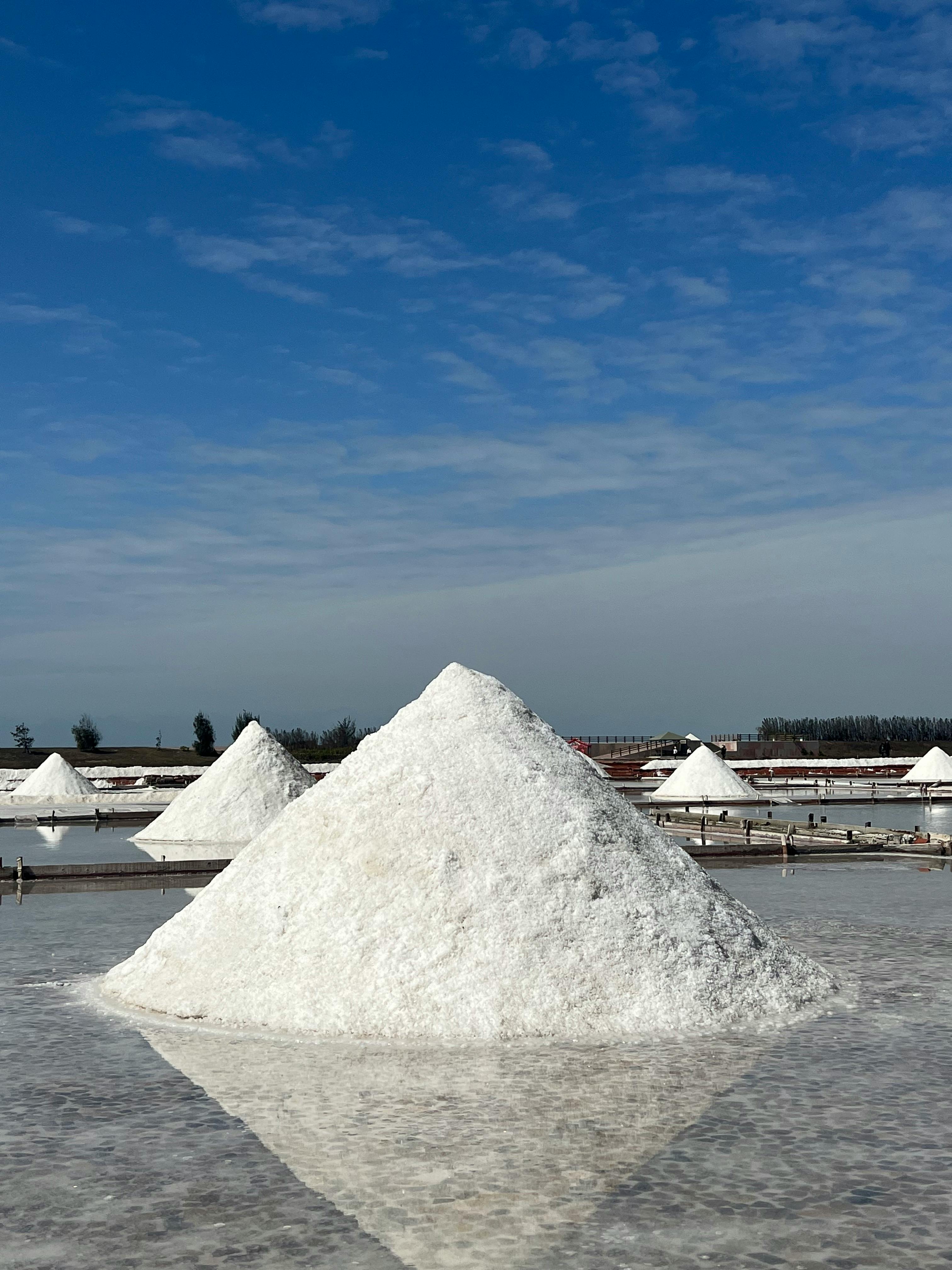 Jingzijiao Wapan Salt Fields Under Blue Sky · Free Stock Photo
