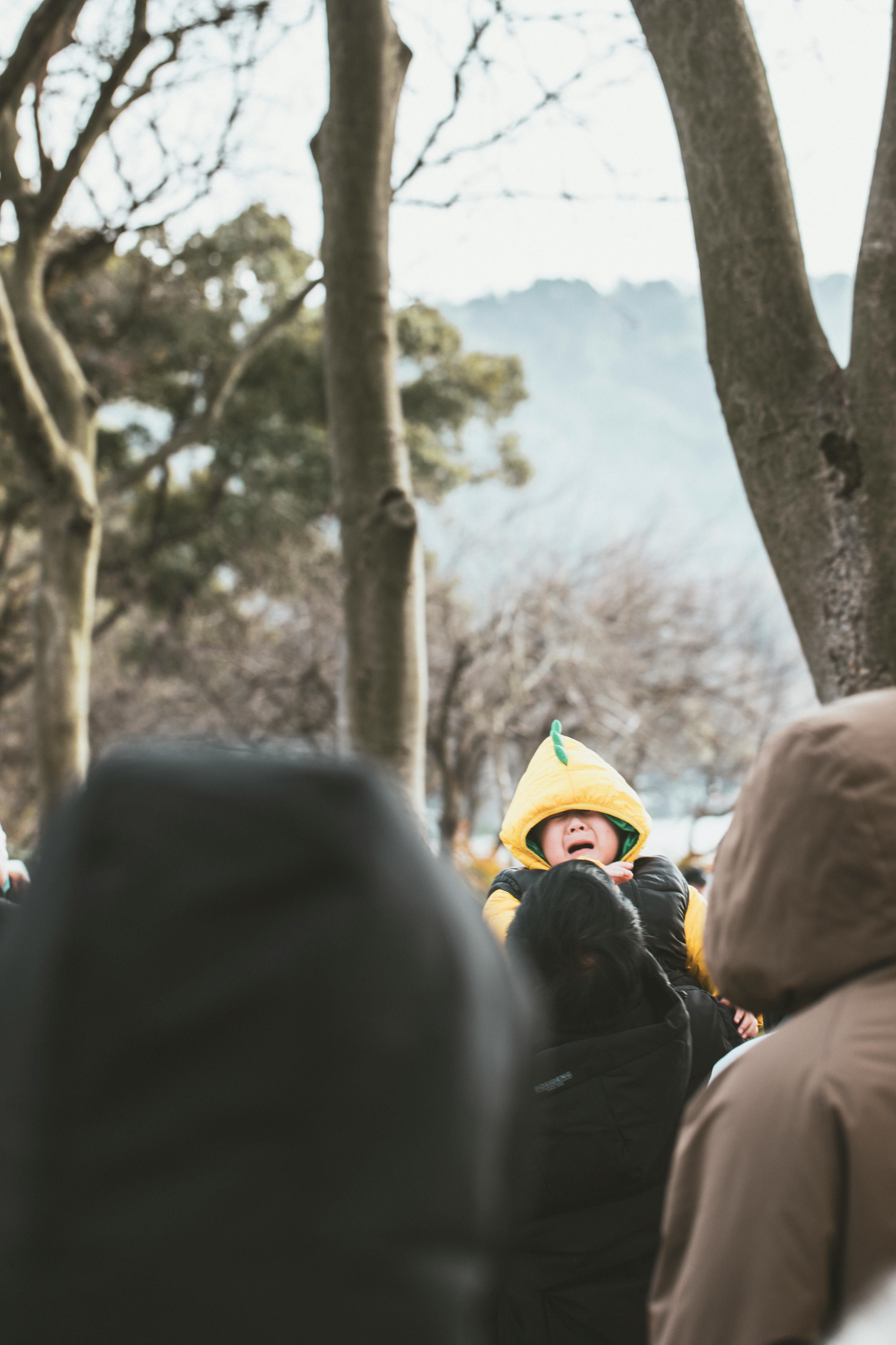 Crying Child in the Crowd · Free Stock Photo