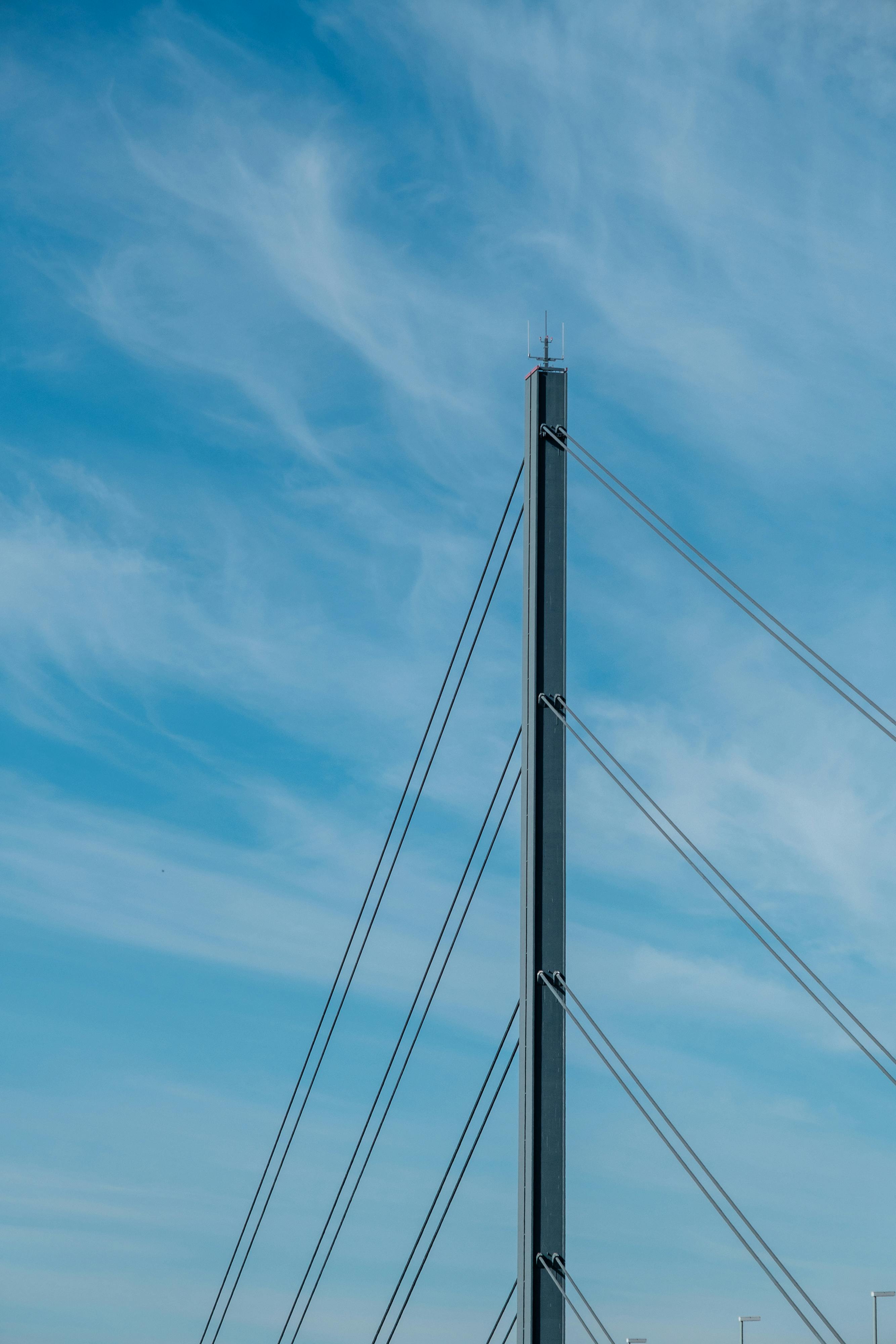 Blue Sky over Bridge Pylon · Free Stock Photo