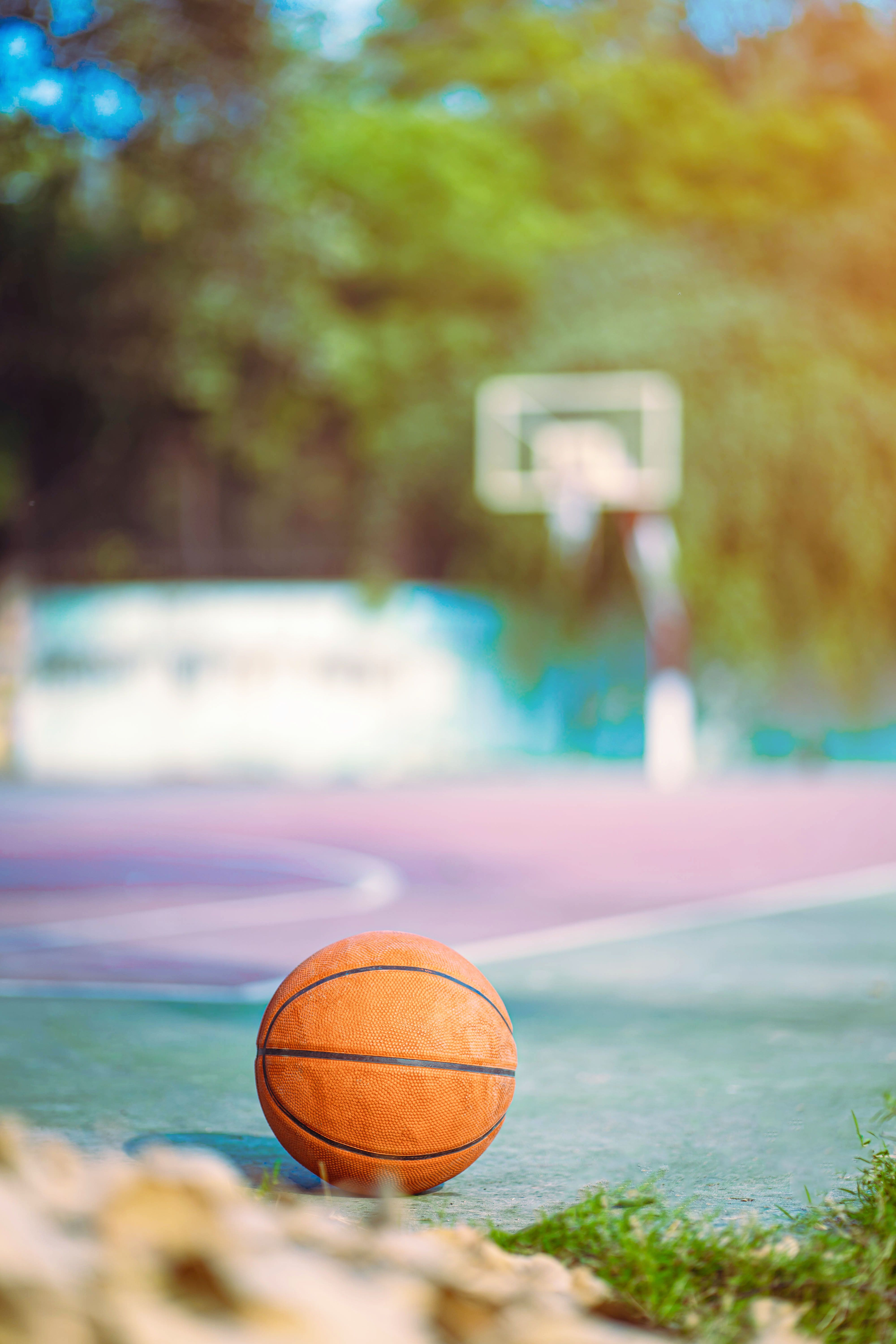 Ball on Basketball Court · Free Stock Photo