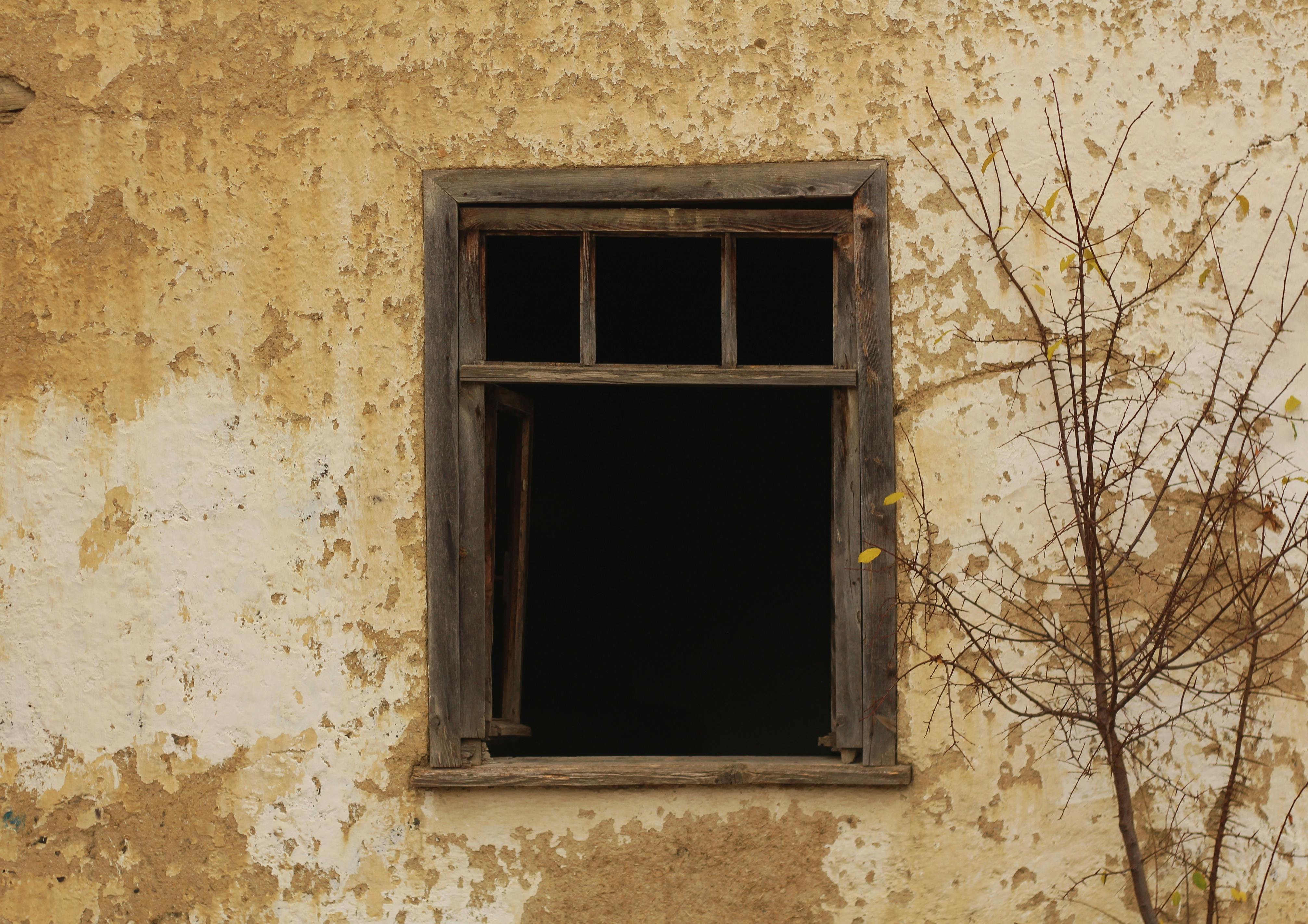 Wooden Window of an Abandoned House · Free Stock Photo