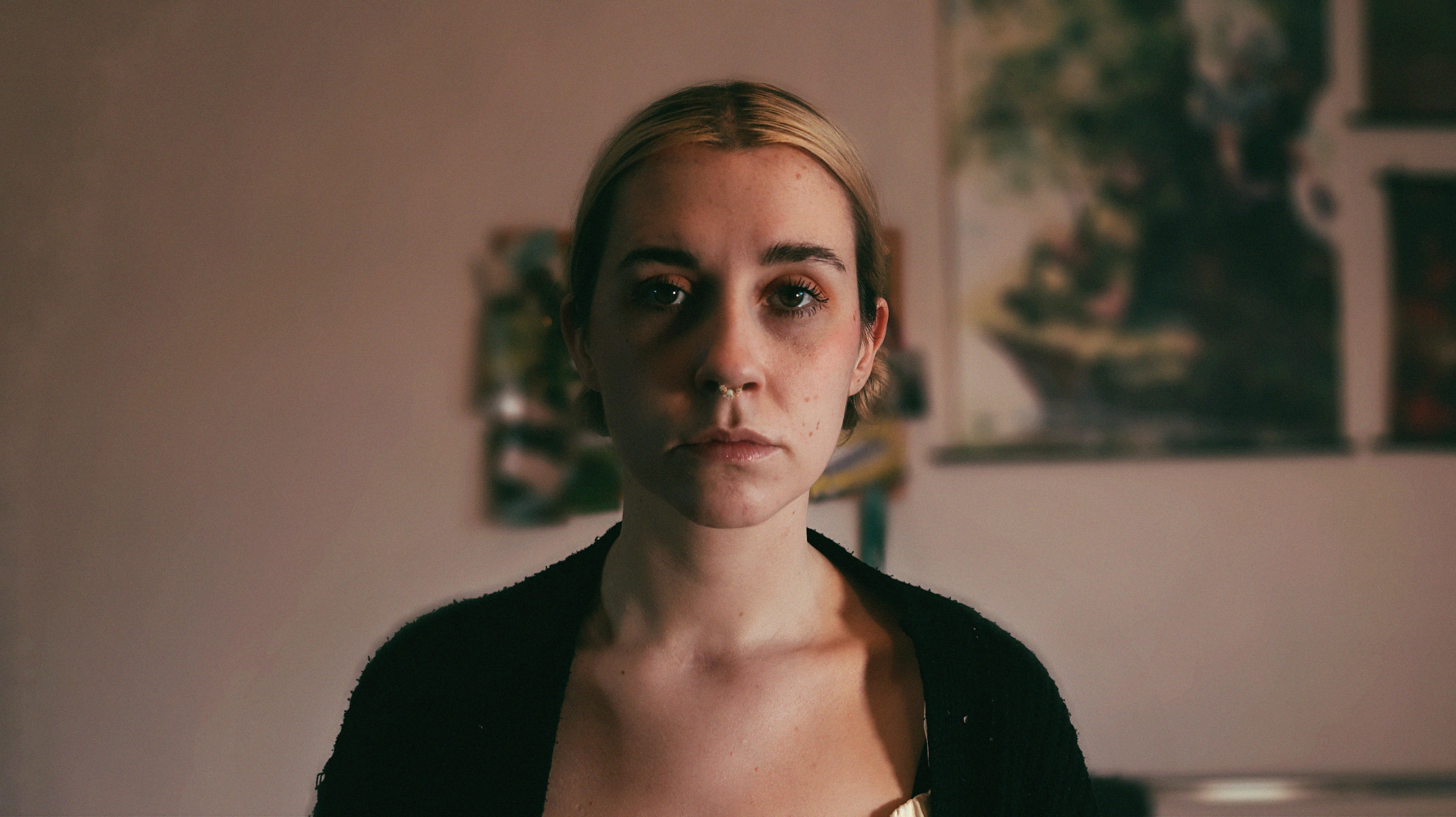 A Woman Screaming with Red Powder on Her Face · Free Stock Photo