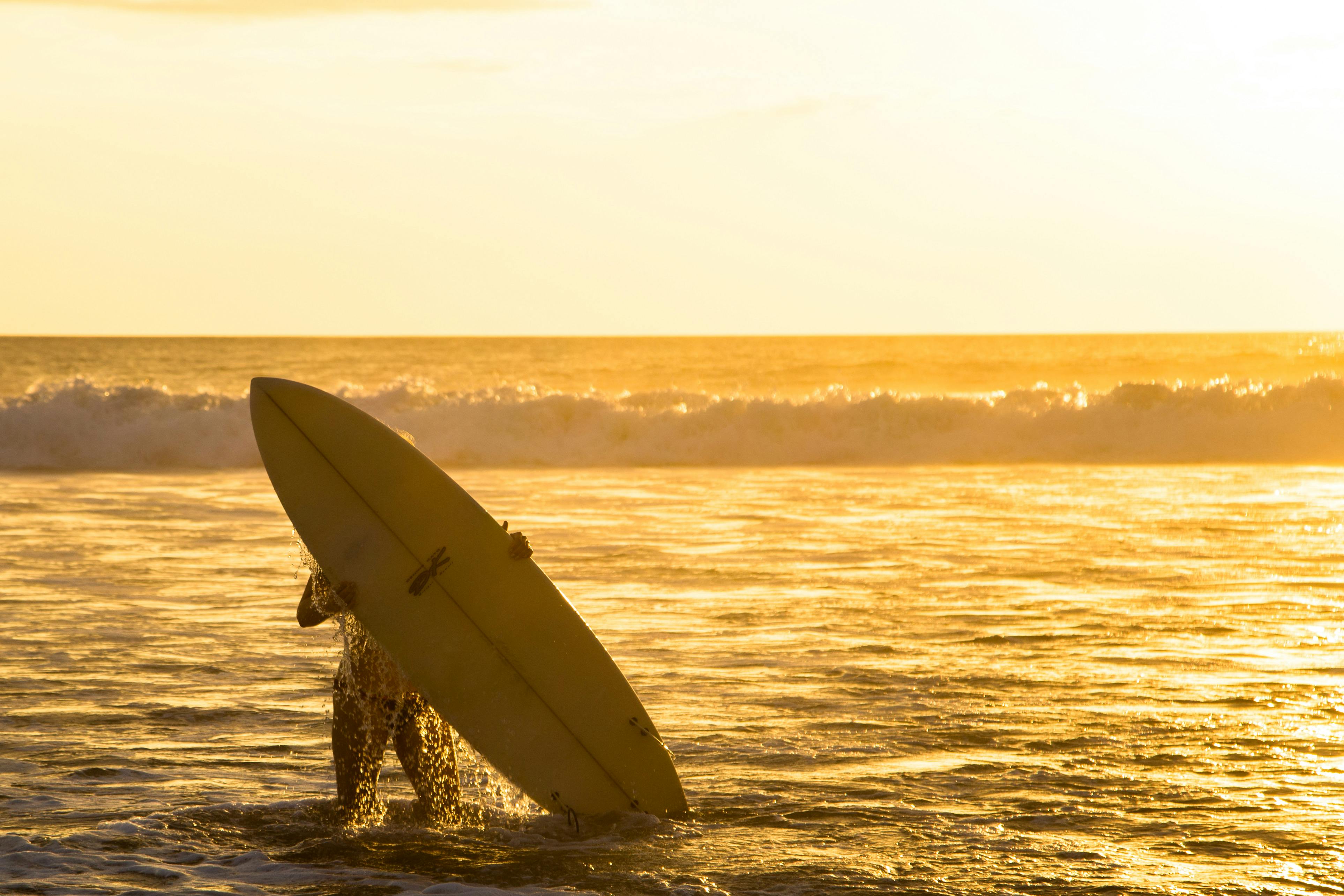 Free stock photo of beach, sunset, surfing
