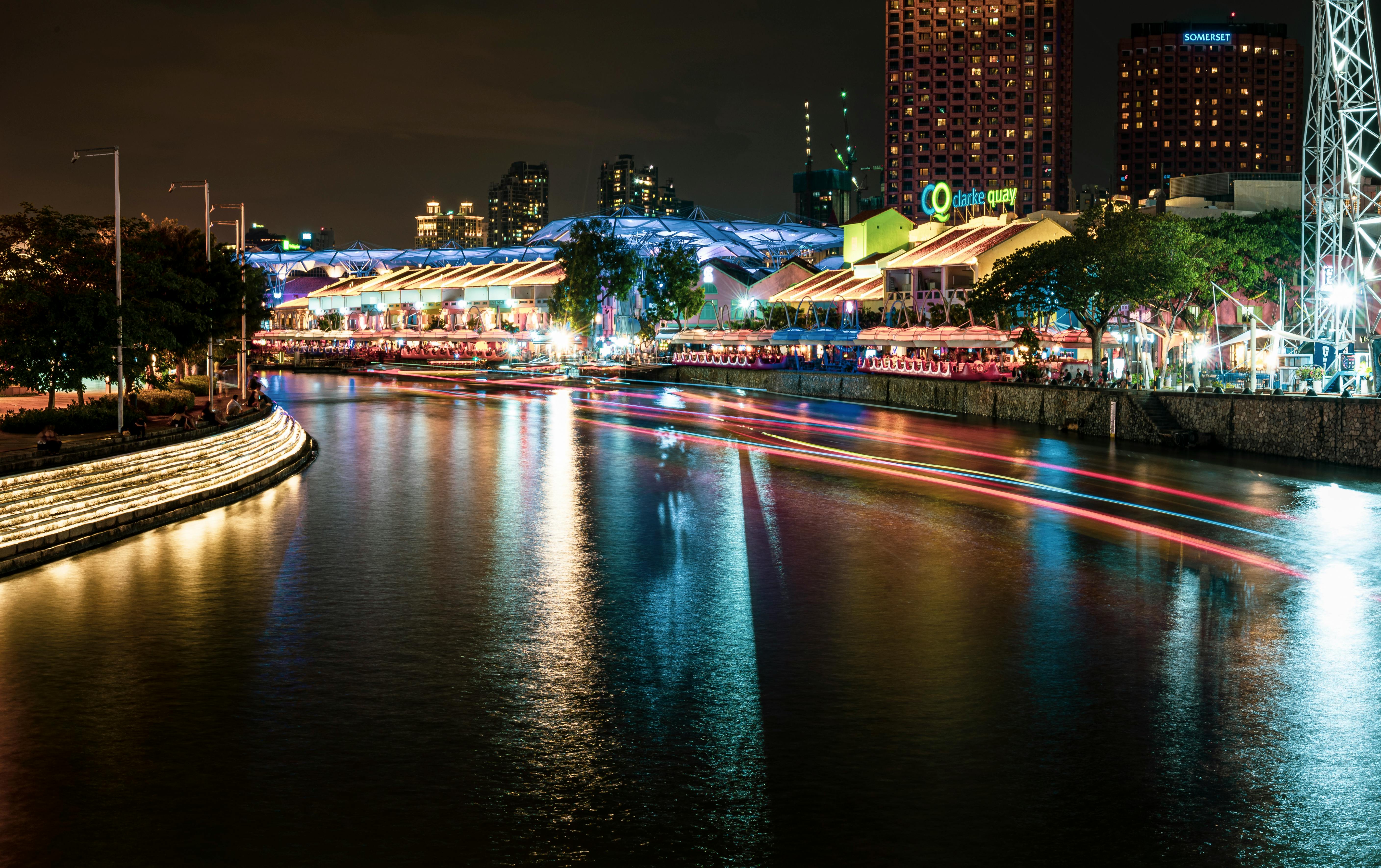 Clark Quay Riverside in Singapore · Free Stock Photo
