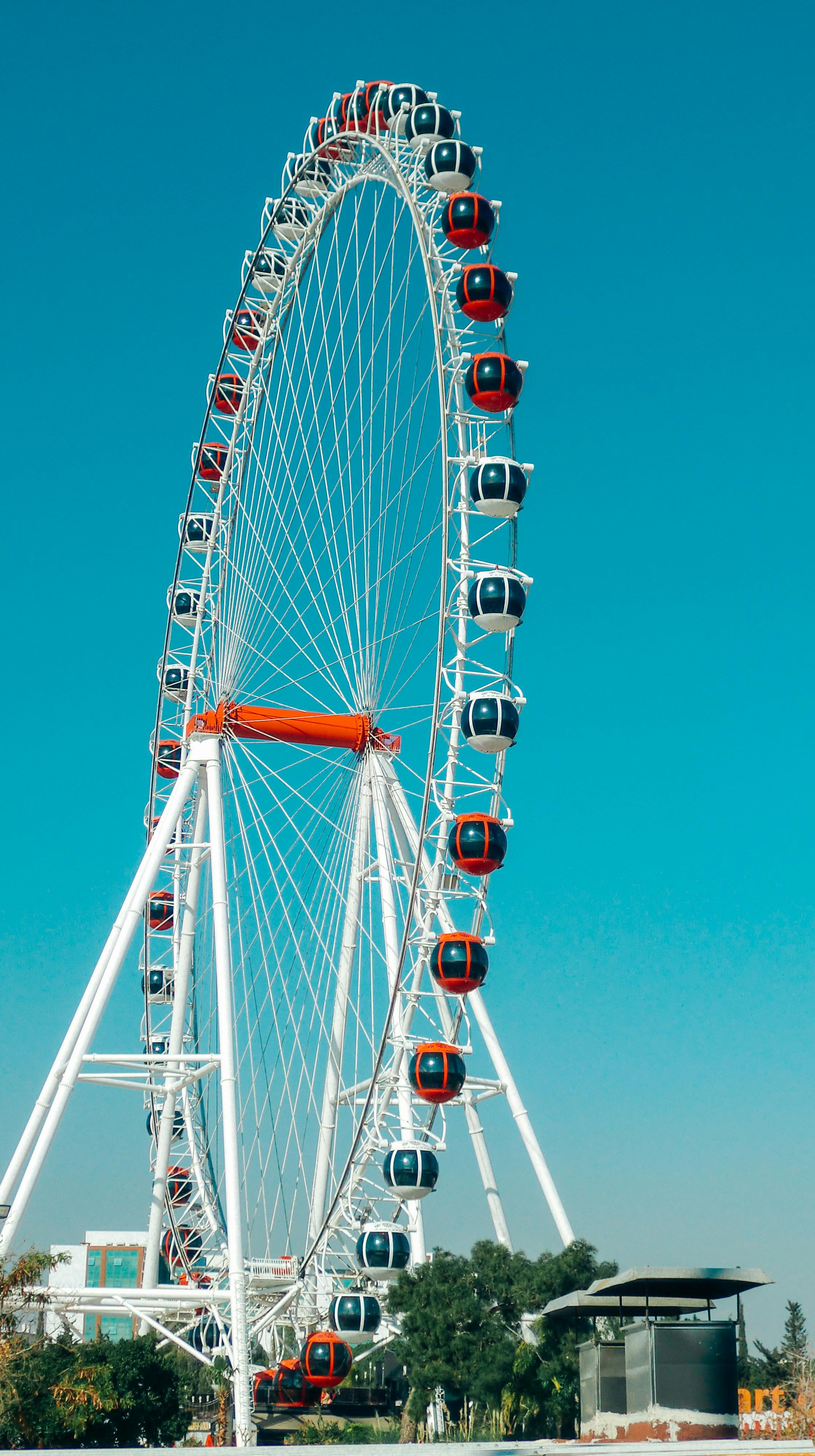 Red and Black Ferris Wheel · Free Stock Photo