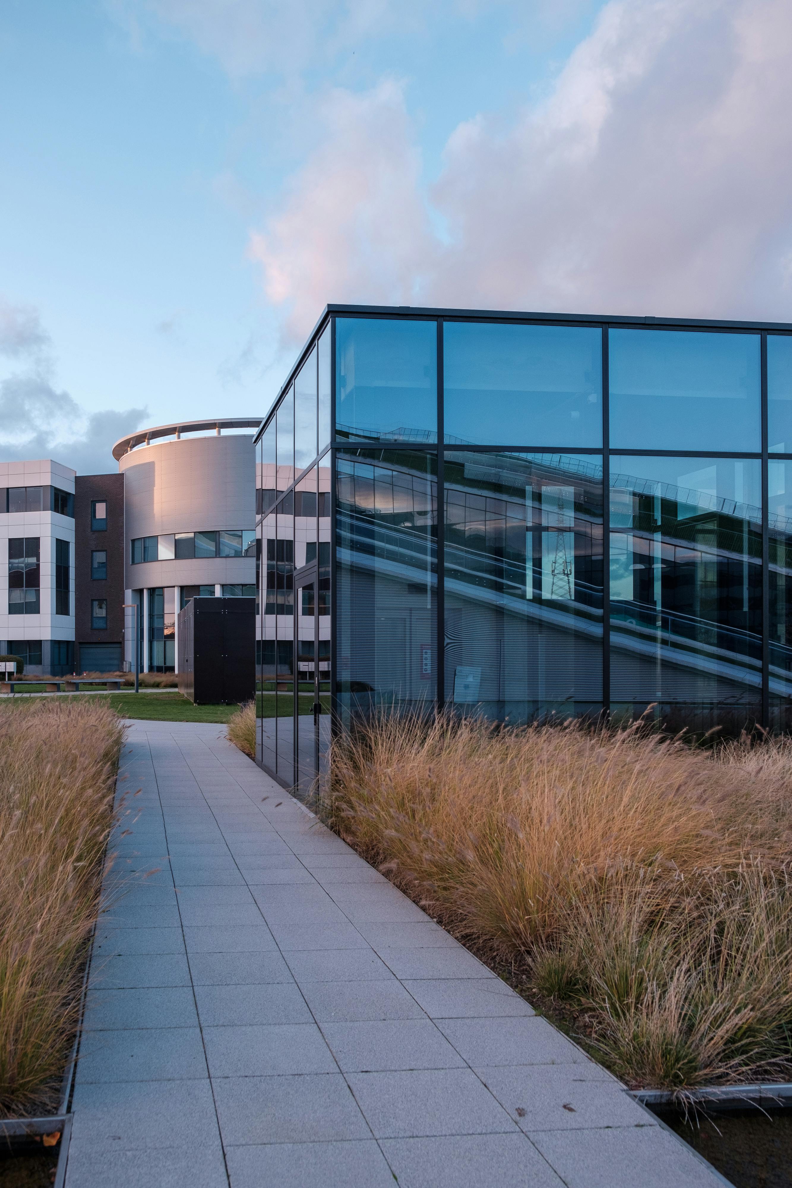 Modern Building with Indoor Garden · Free Stock Photo