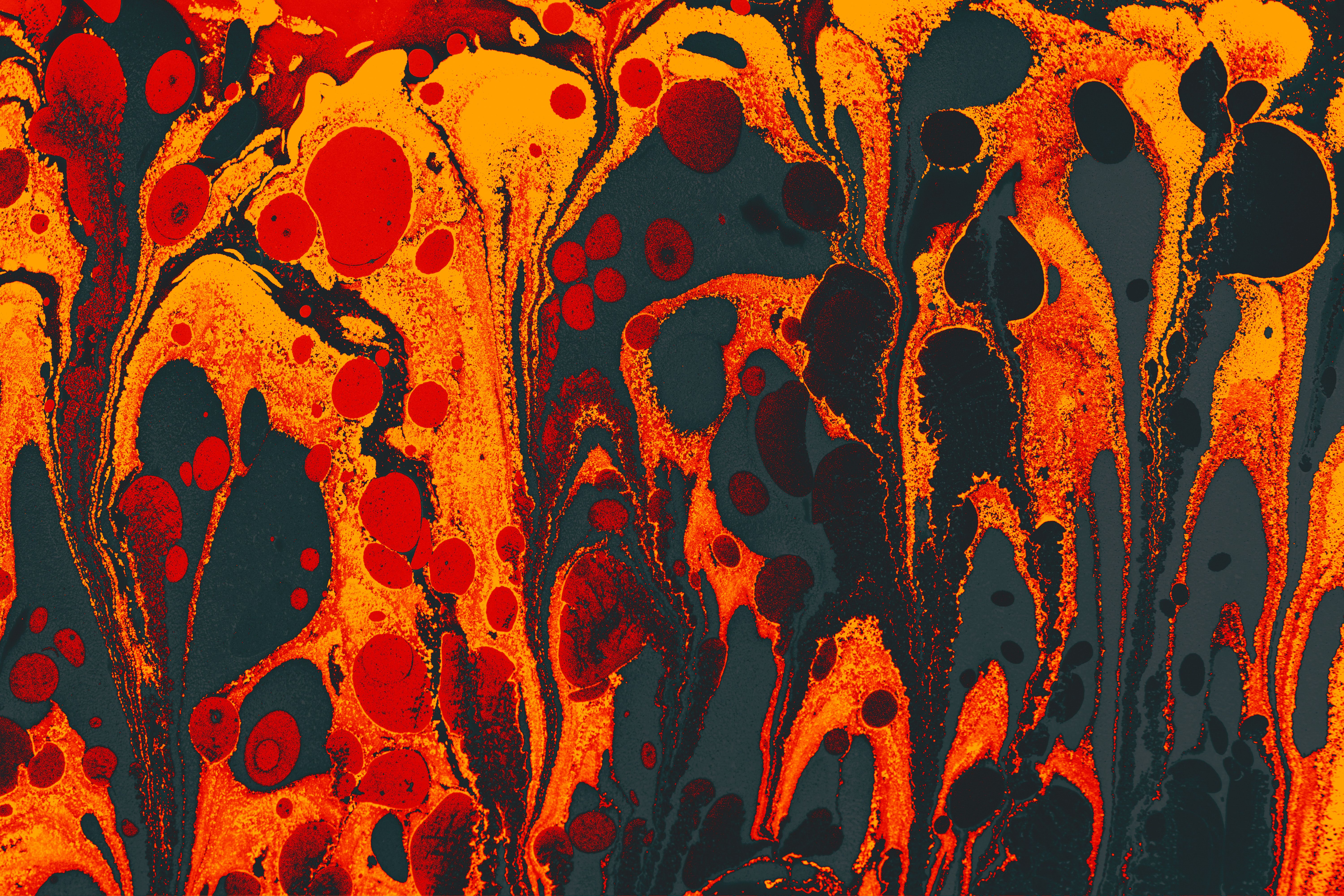 Painting Made with Marbled Paint · Free Stock Photo