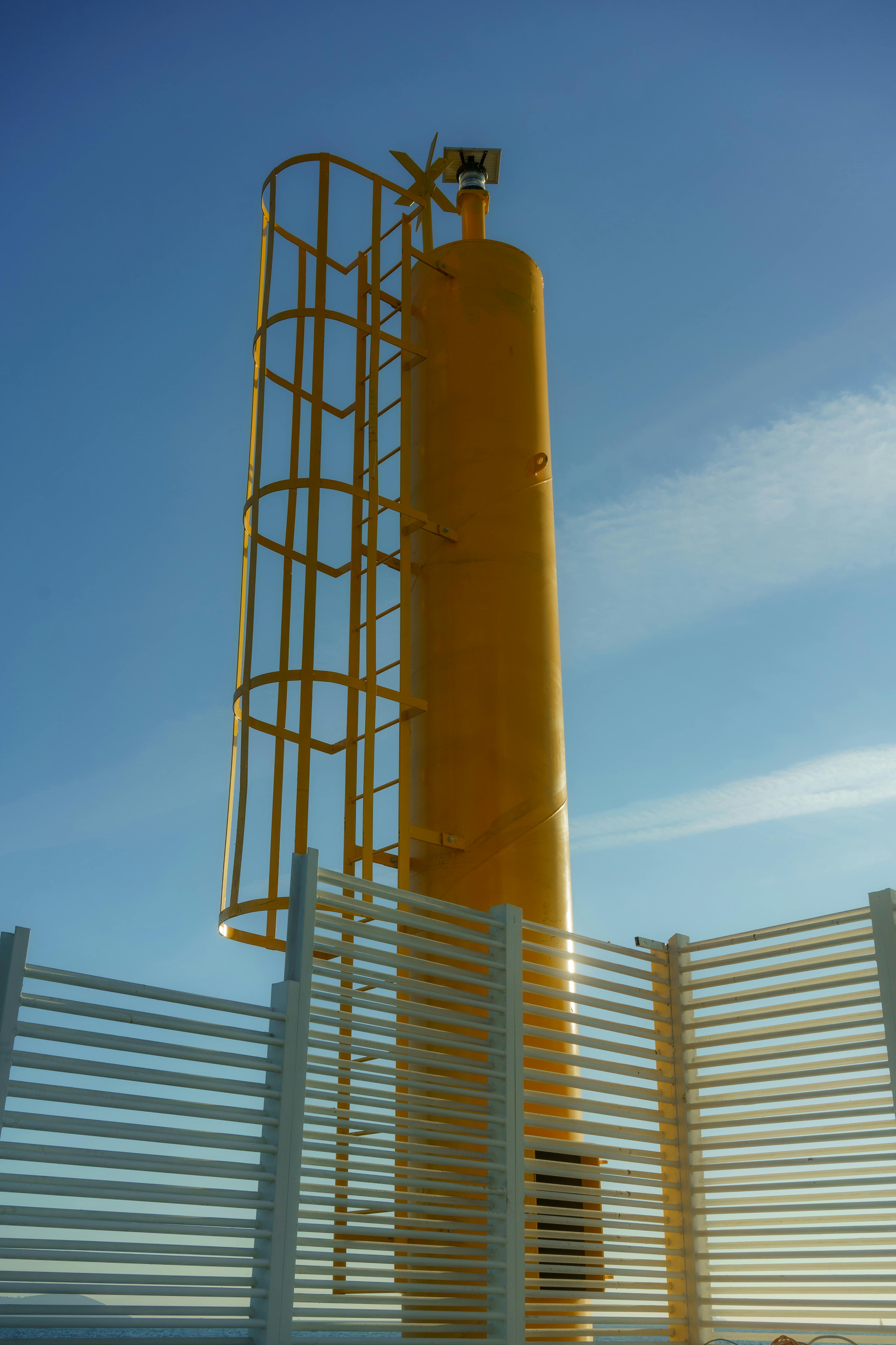 Yellow Industrial Smokestack · Free Stock Photo