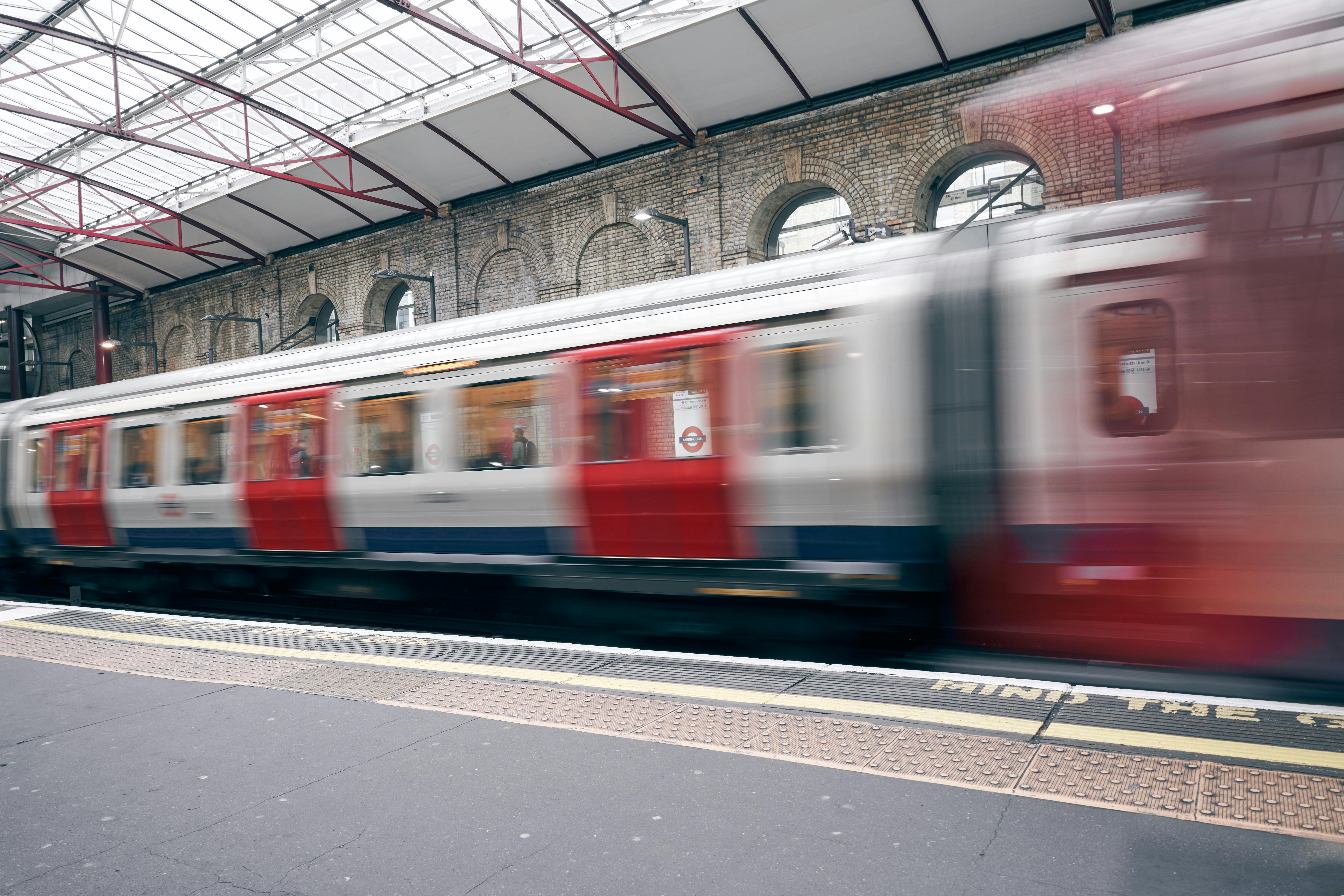 Train Arriving at Railway Station · Free Stock Photo