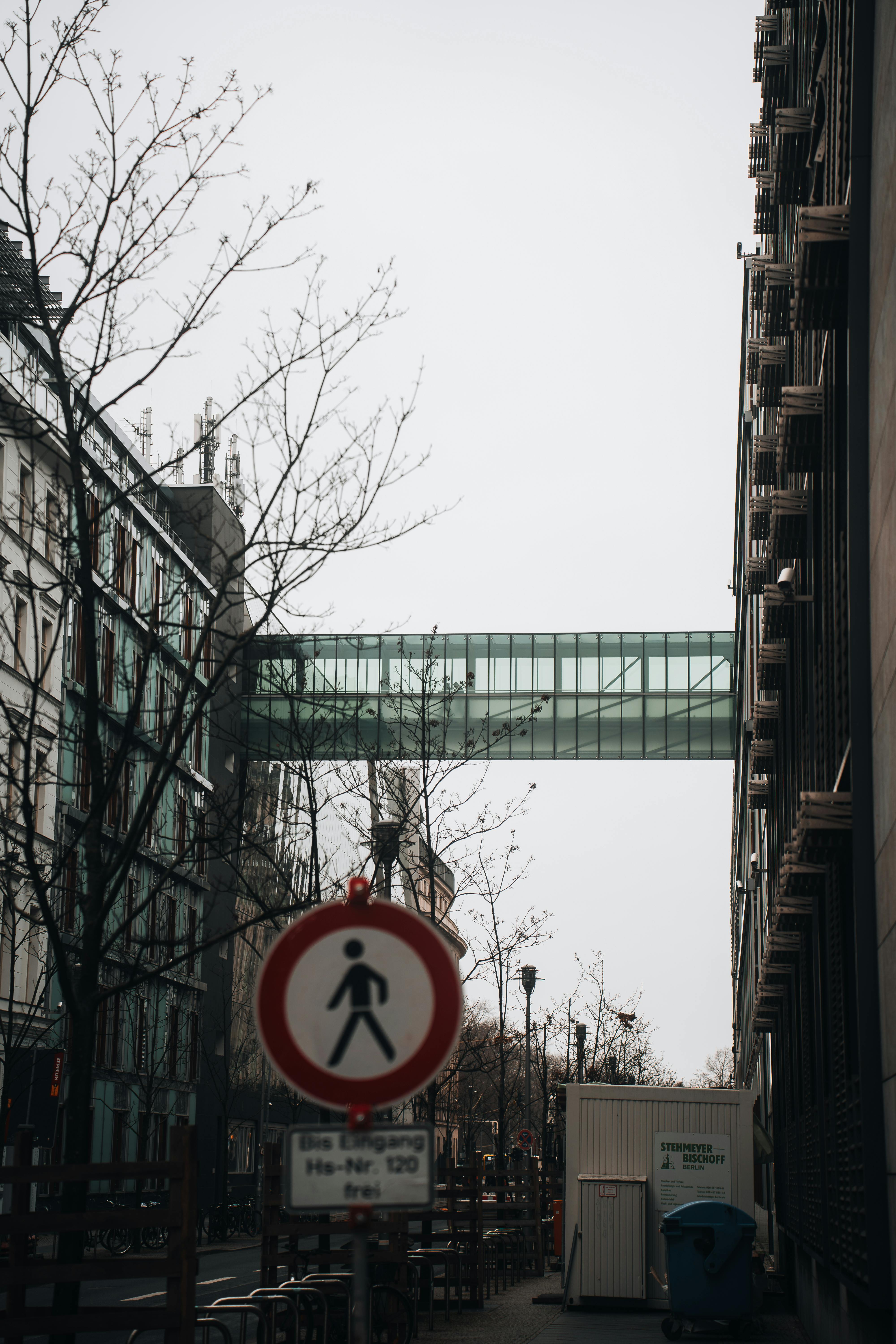 Glass Passage over Street · Free Stock Photo