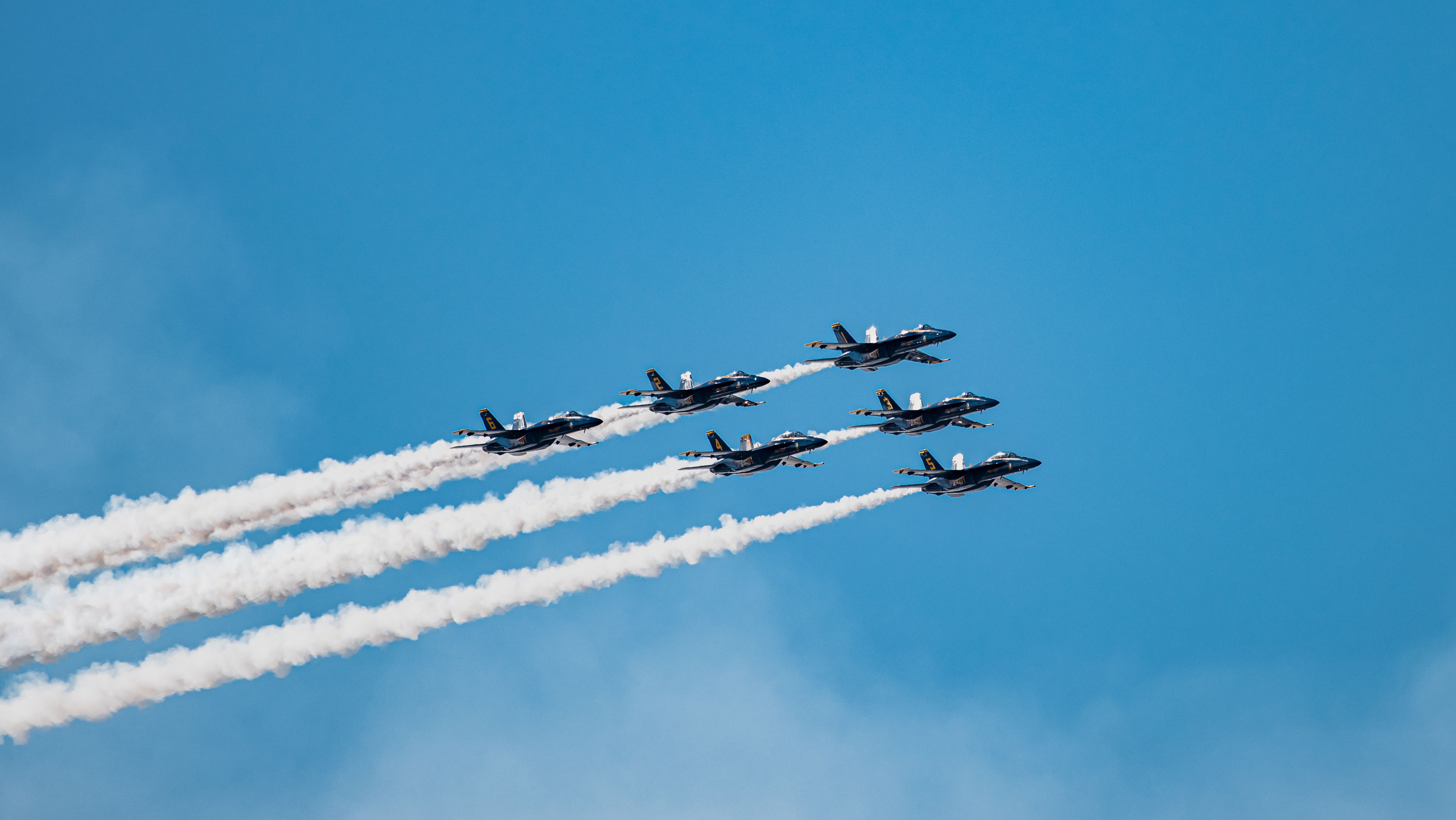 Smoke Left from Airplanes · Free Stock Photo