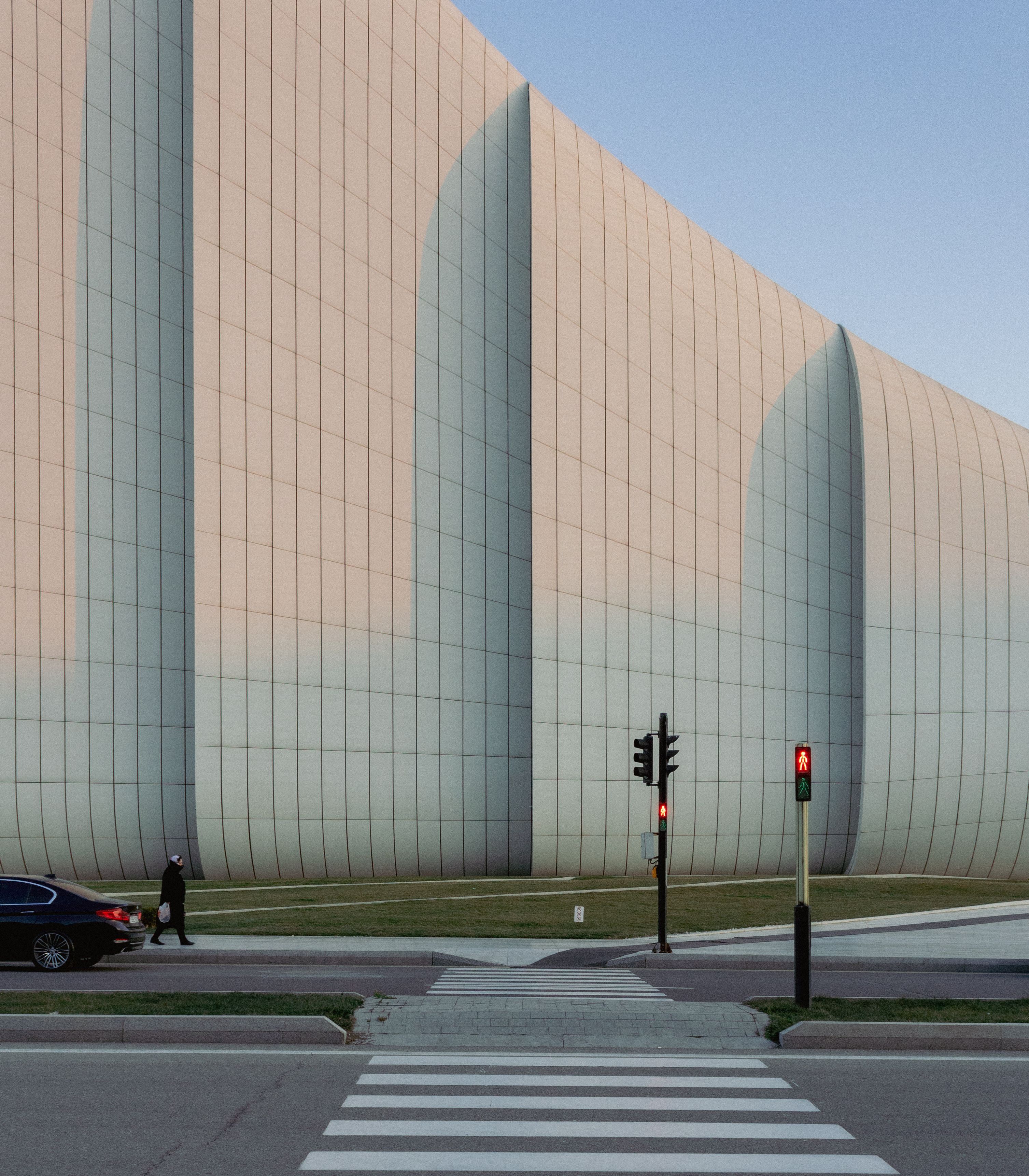 Modern Building and a Zebra Crossing in a City · Free Stock Photo