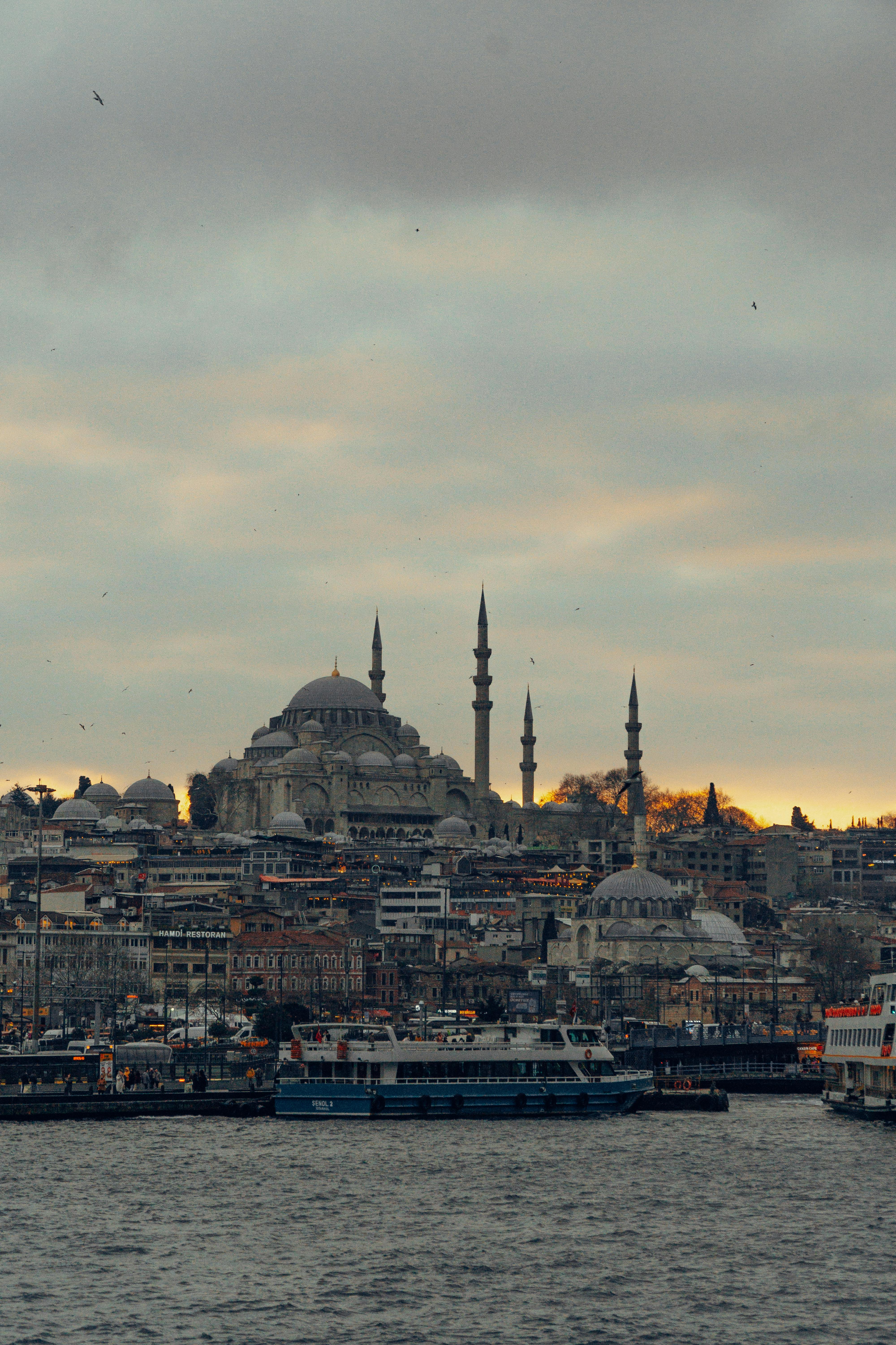 View of the Suleymaniye Mosque from the Bosporus in Istanbul · Free ...