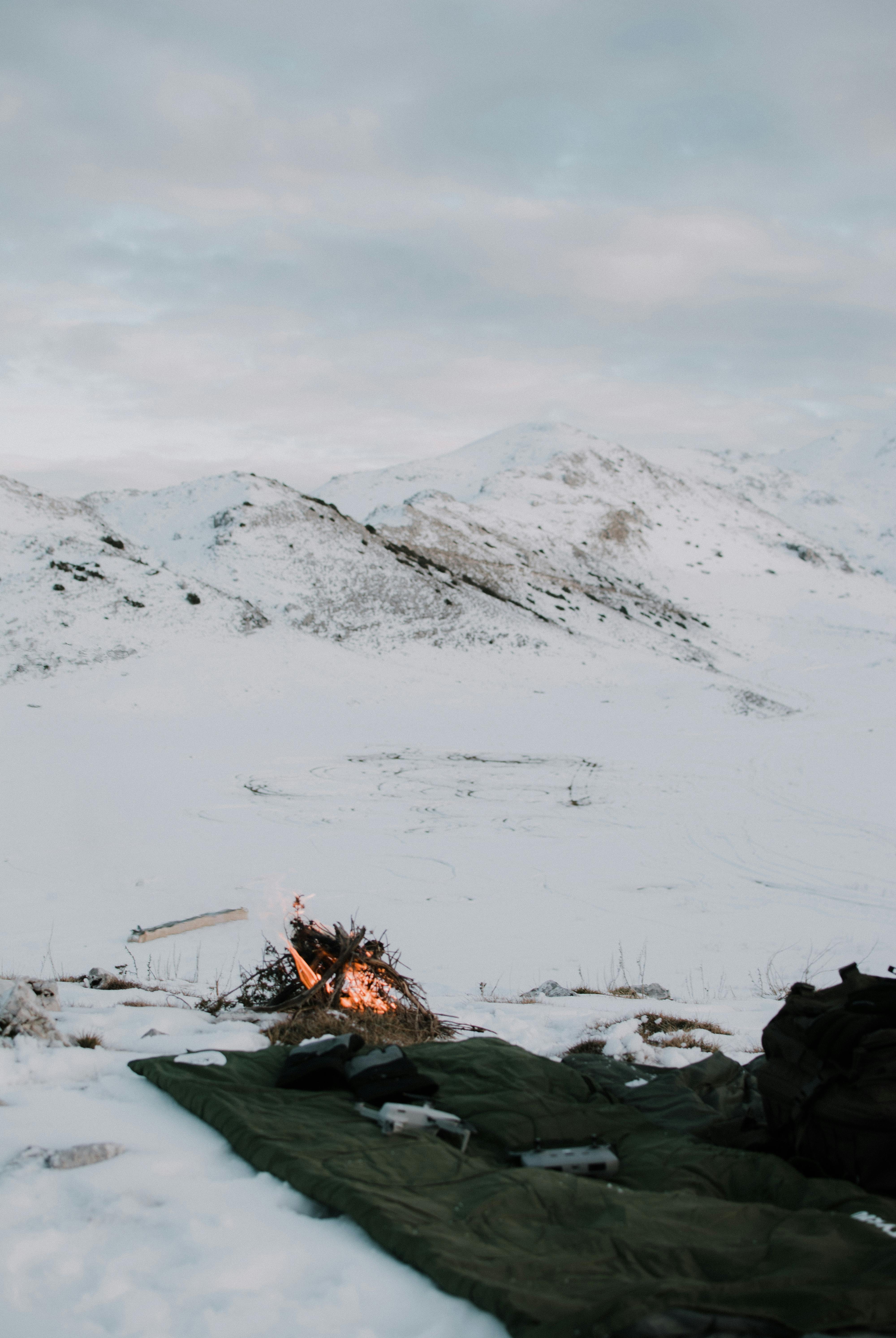 Closeup Photo of Person's Foot Near Mountain · Free Stock Photo