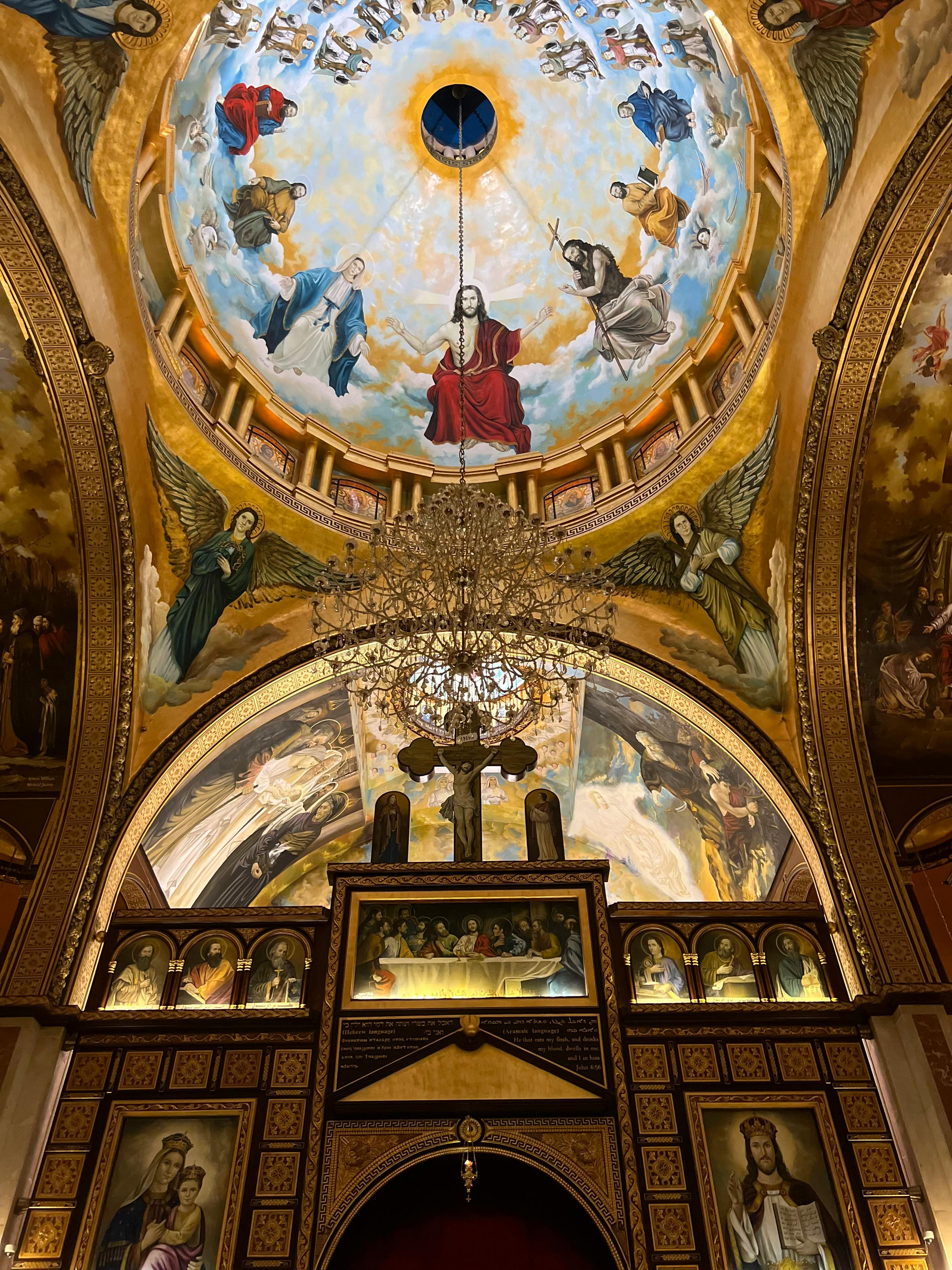 Church Walls Covered in Beautiful Frescoes · Free Stock Photo