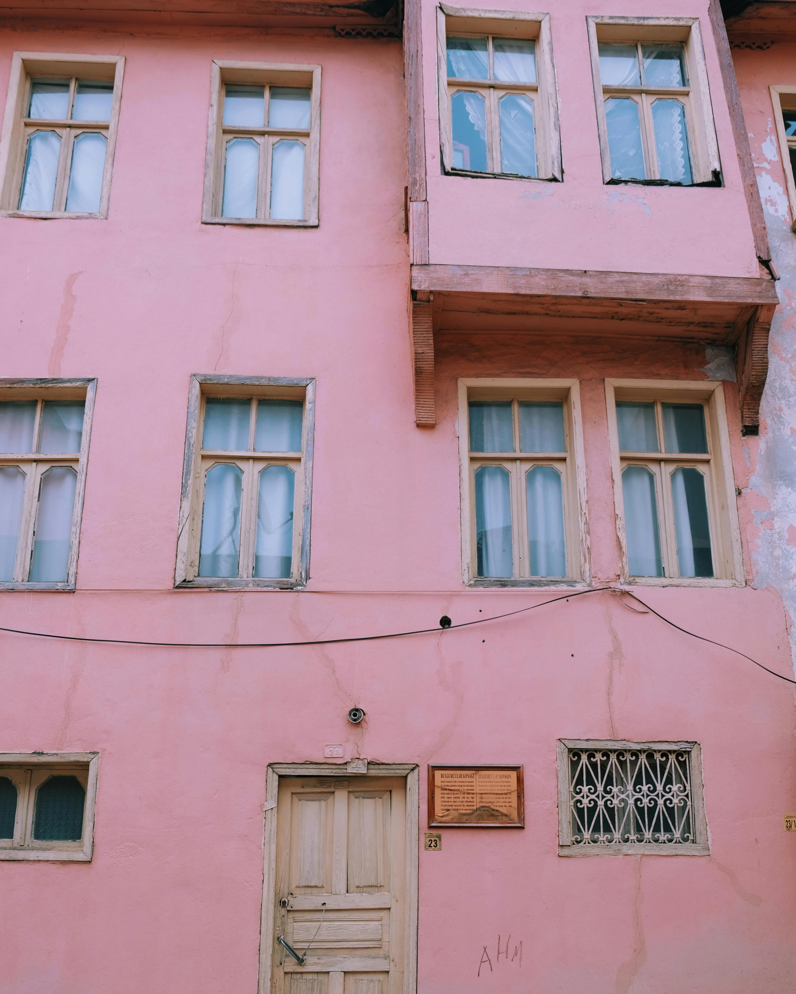 Facade of Pink Building · Free Stock Photo