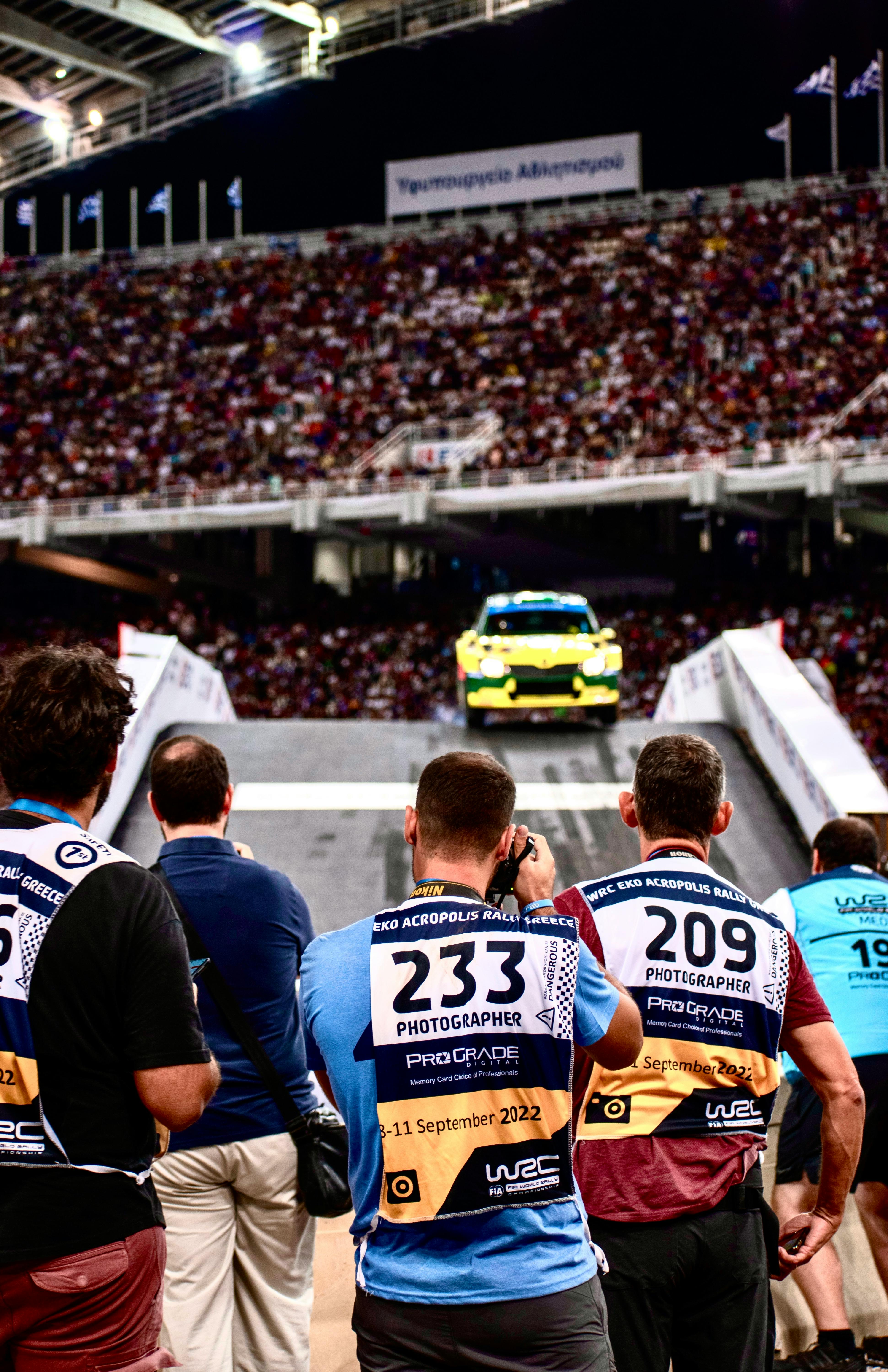 Photographers at Motorsport Race at Stadium · Free Stock Photo