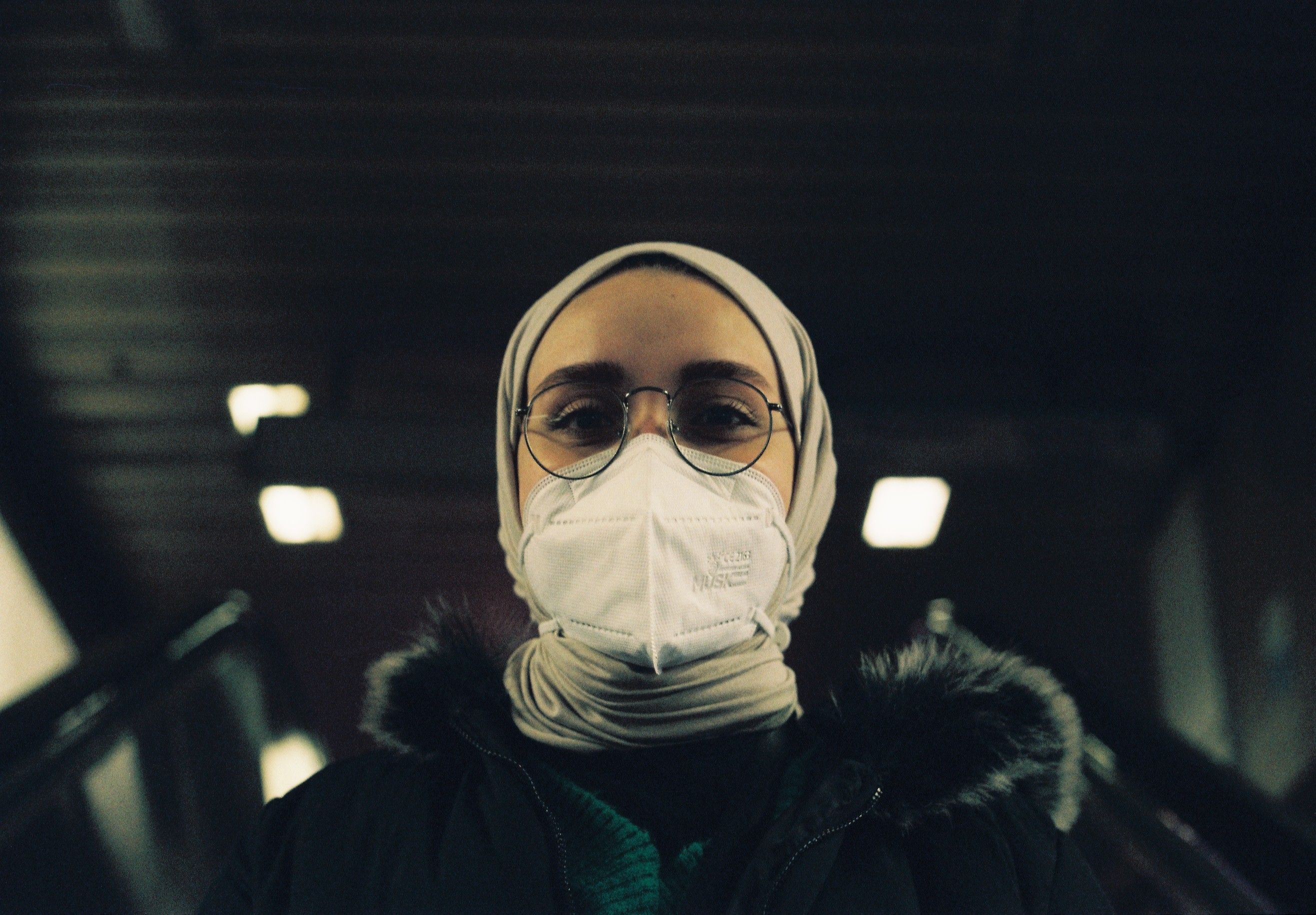 Portrait of Hijabi Woman Wearing Face Mask · Free Stock Photo